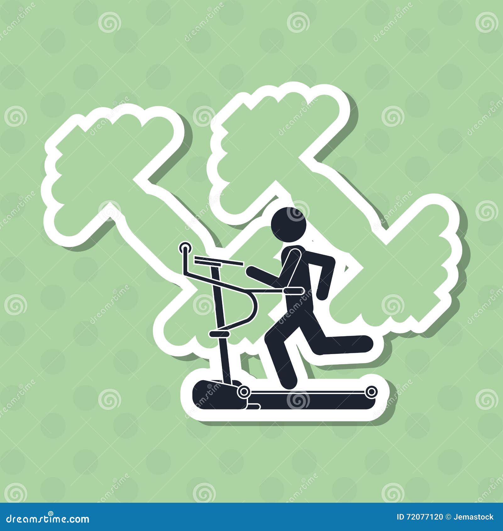 Running Machine Icon Design , Vector Illustration Stock Vector ...