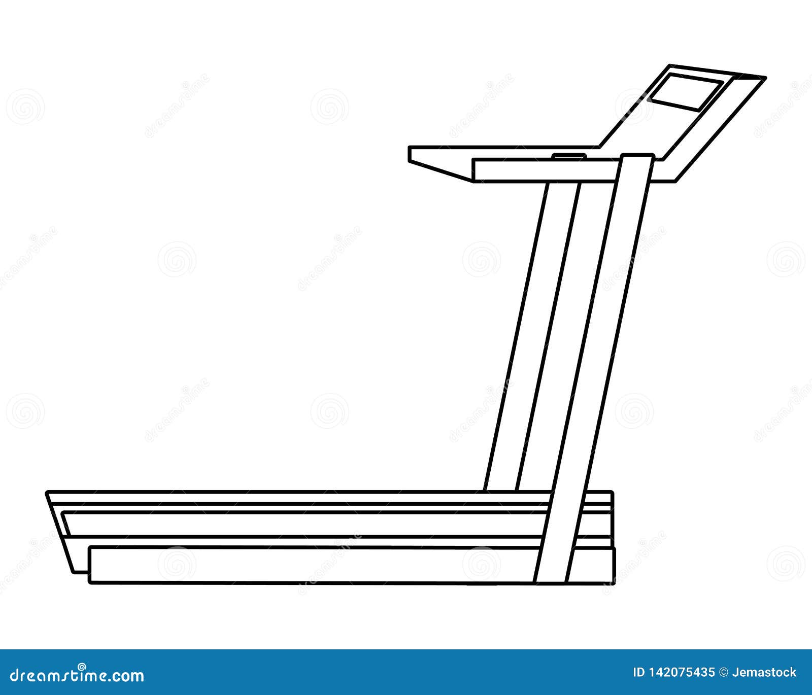 Running machine icon stock vector. Illustration of lift - 142075435