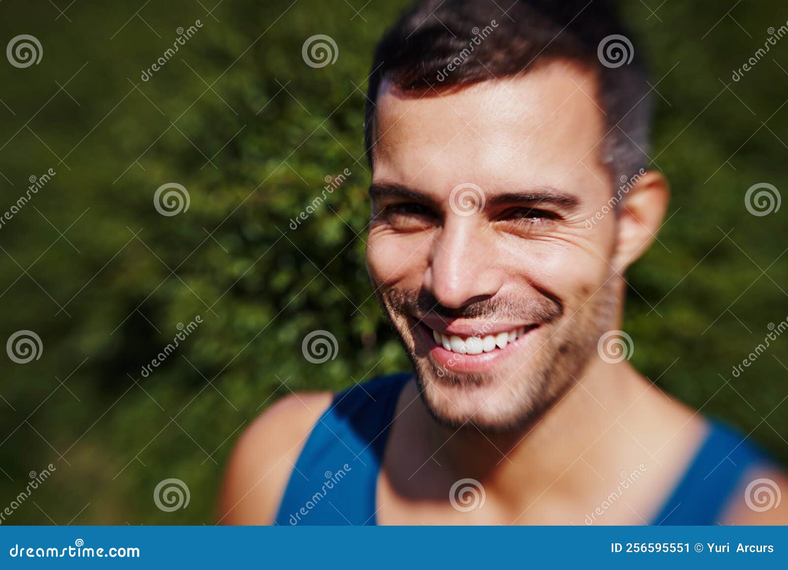 Running Makes Me Happy. a Handsome Young Man Looking Happy while ...
