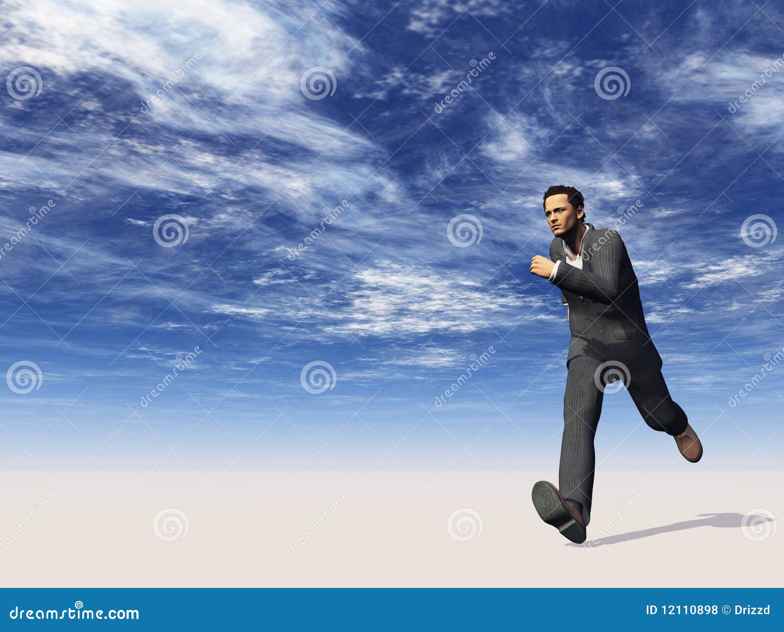 Running man stock illustration. Illustration of move - 12110898