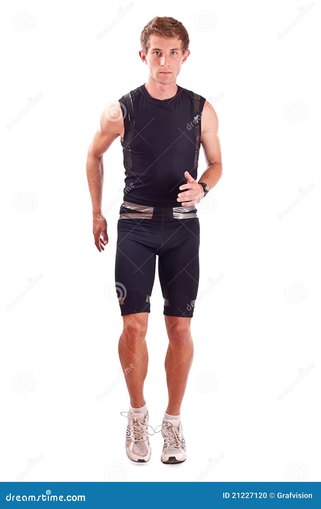 Running man stock photo. Image of cutout, length, sportswear - 21227120