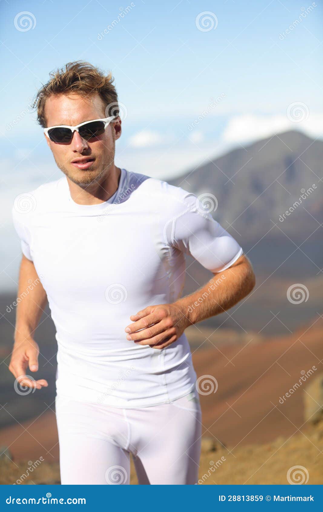 Running man stock image. Image of desert, body, handsome - 28813859