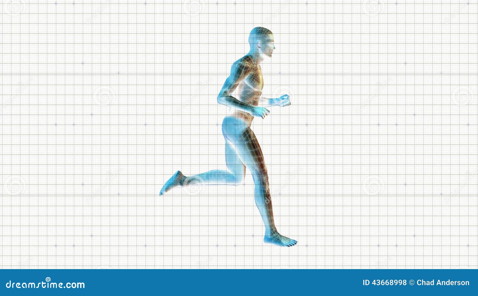 Running Man (Bionic Science Tech) Stock Footage - Video of aerobics ...