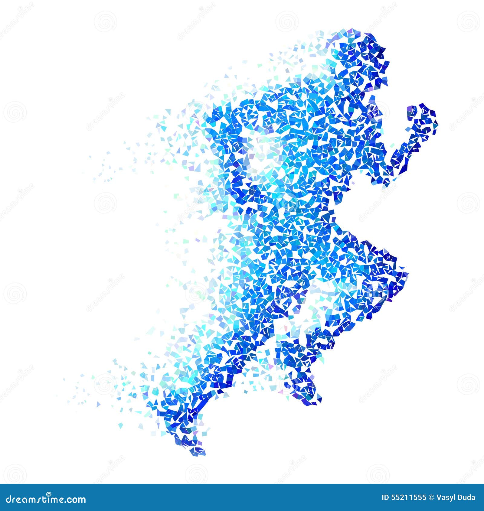 Running man stock vector. Illustration of body, active - 55211555