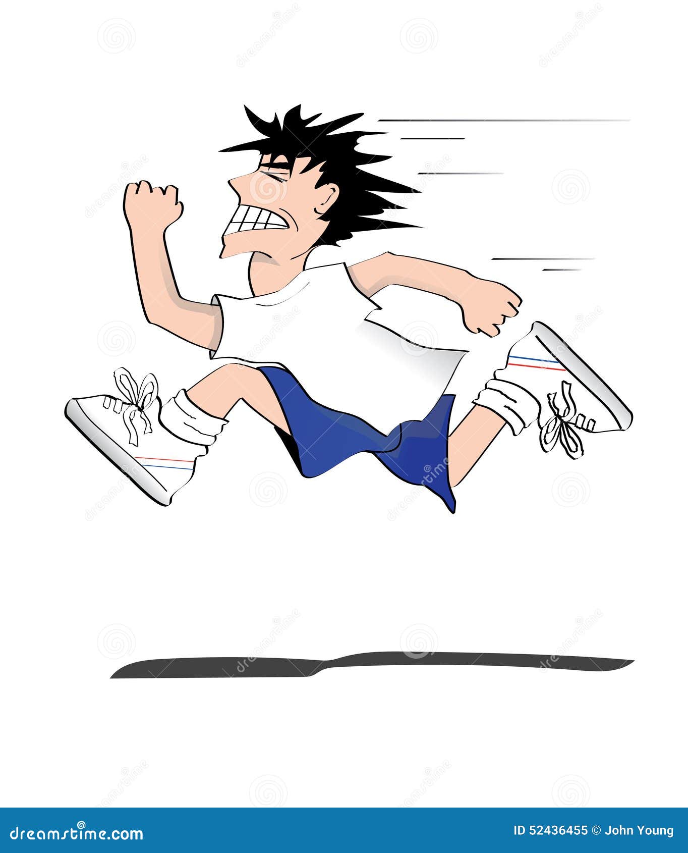 Running Man stock illustration. Illustration of jogging - 52436455