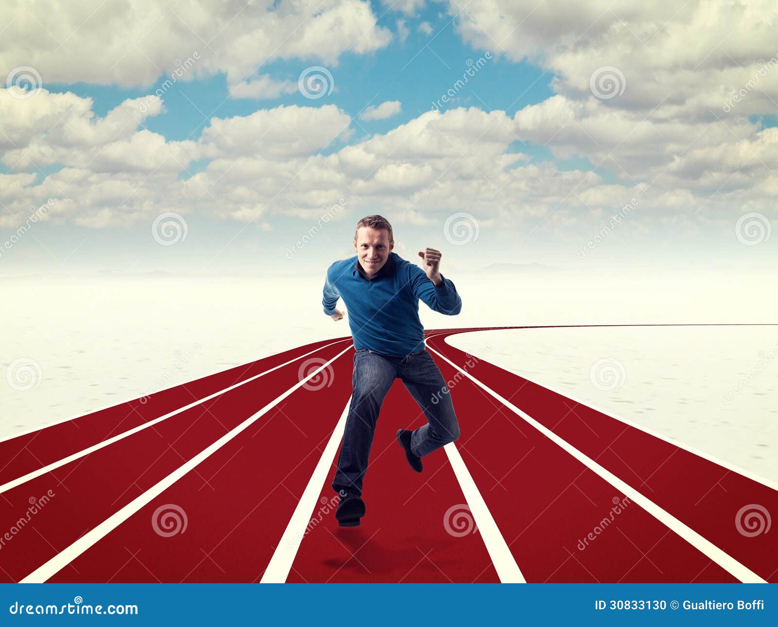 Running man stock photo. Image of happy, running, smile - 30833130