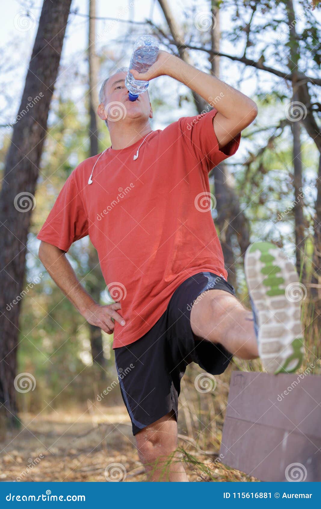 Running man drinking water stock image. Image of drink - 115616881