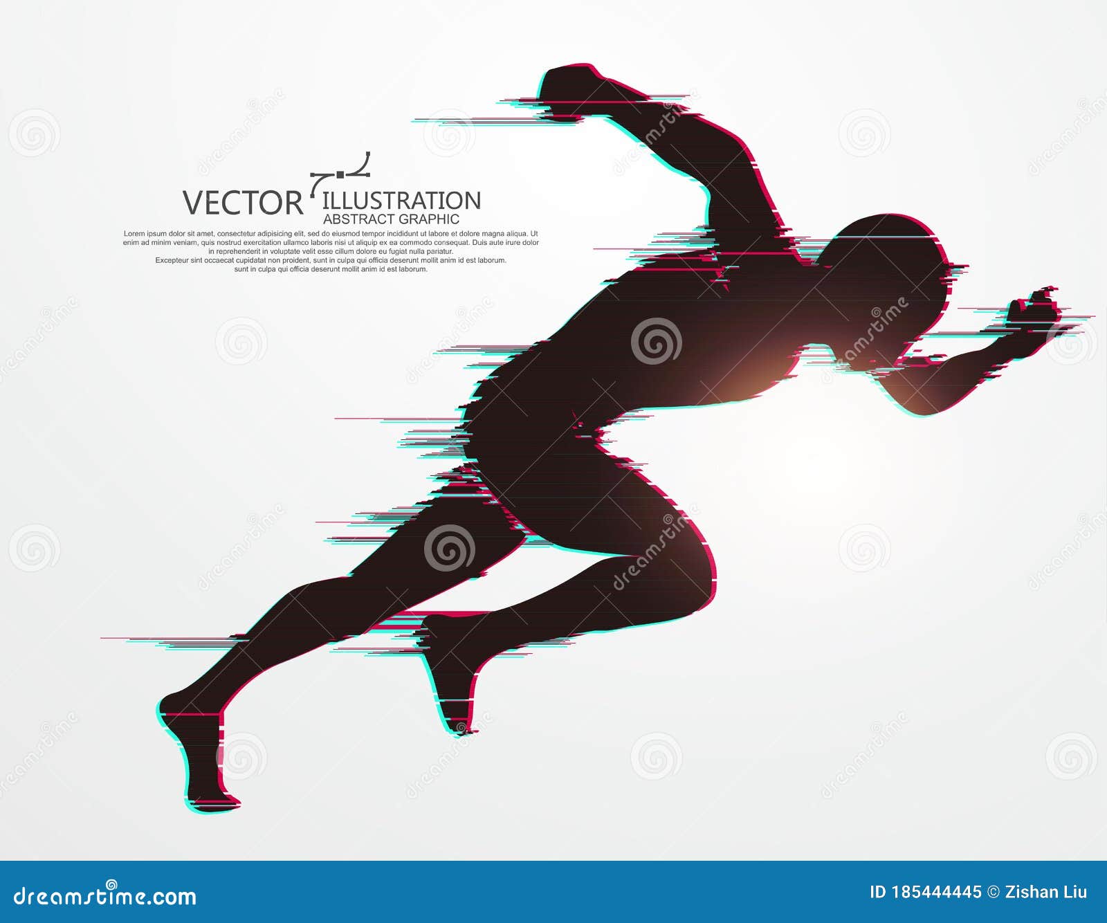 Running Man,flawed Digital Image. Cartoon Vector | CartoonDealer.com ...
