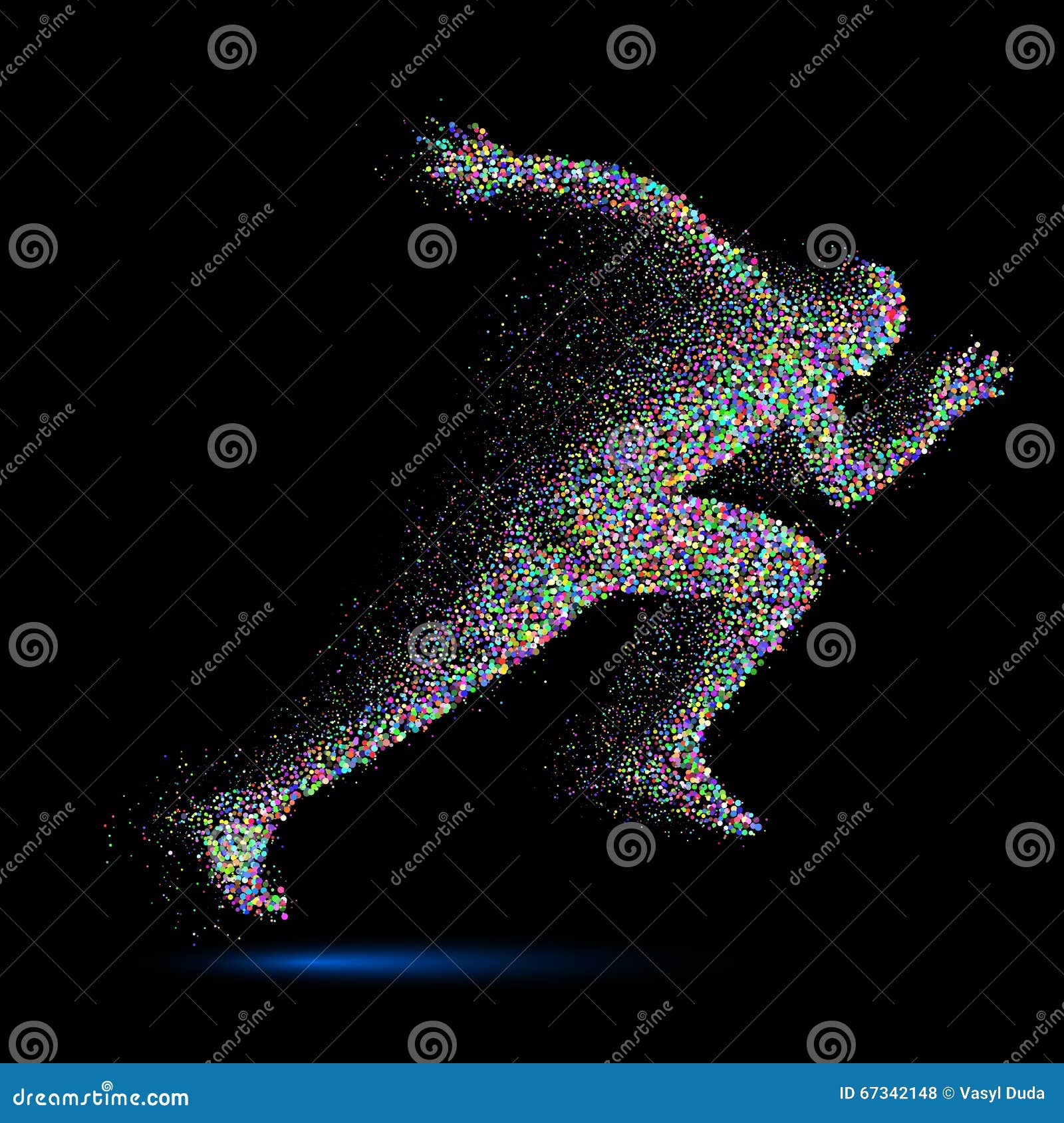 Running Man stock vector. Illustration of graphic, athletic - 67342148