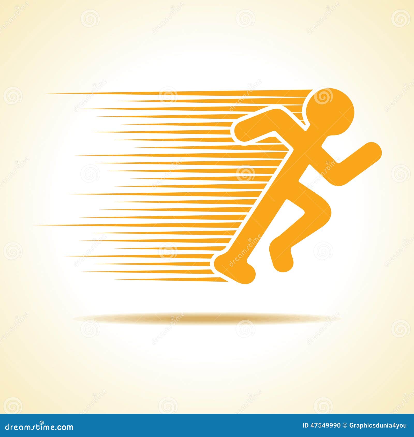Running man icon stock vector. Illustration of abstract - 47549990