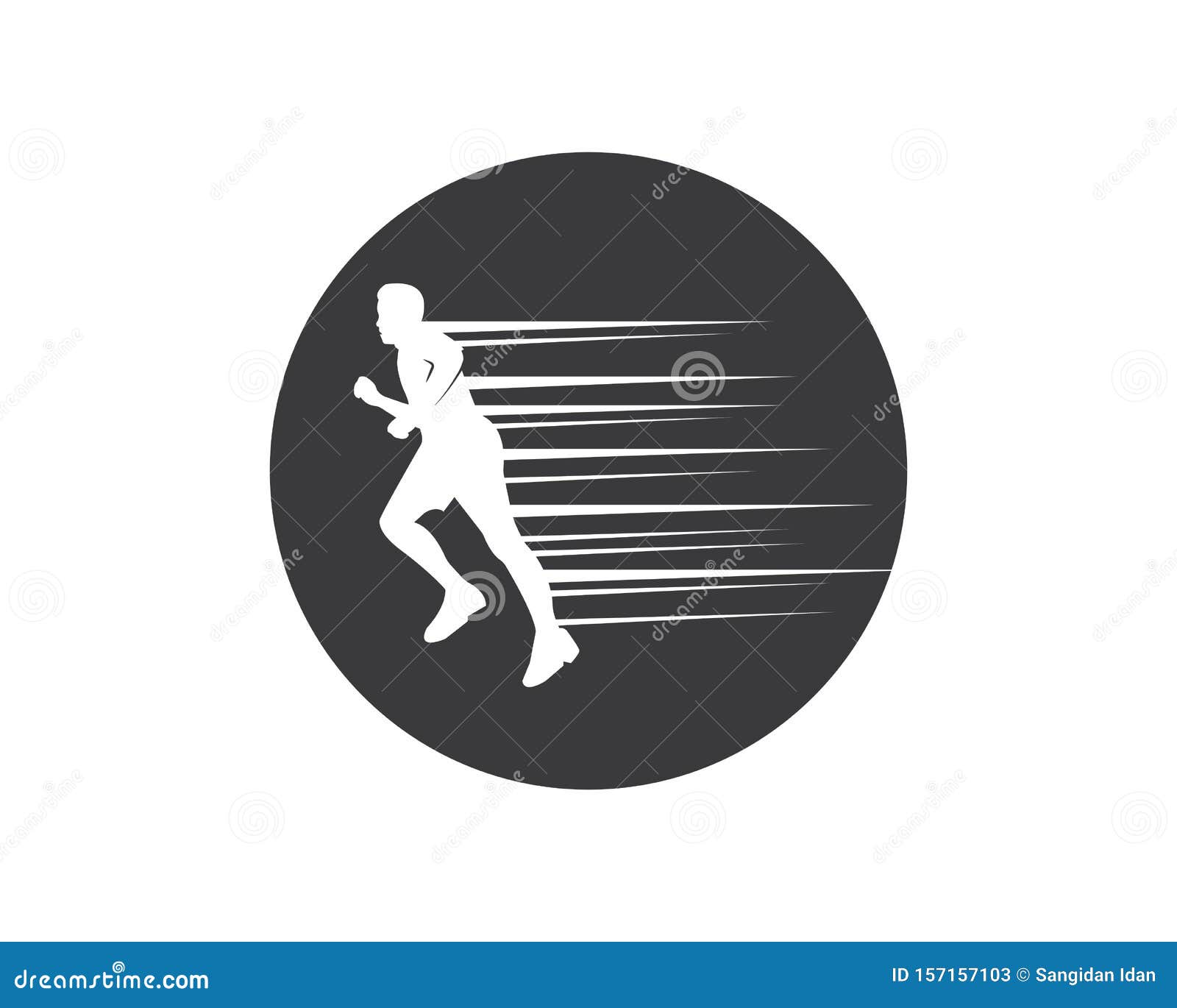 Running Man Icon Vector Illustration Design Stock Vector - Illustration ...