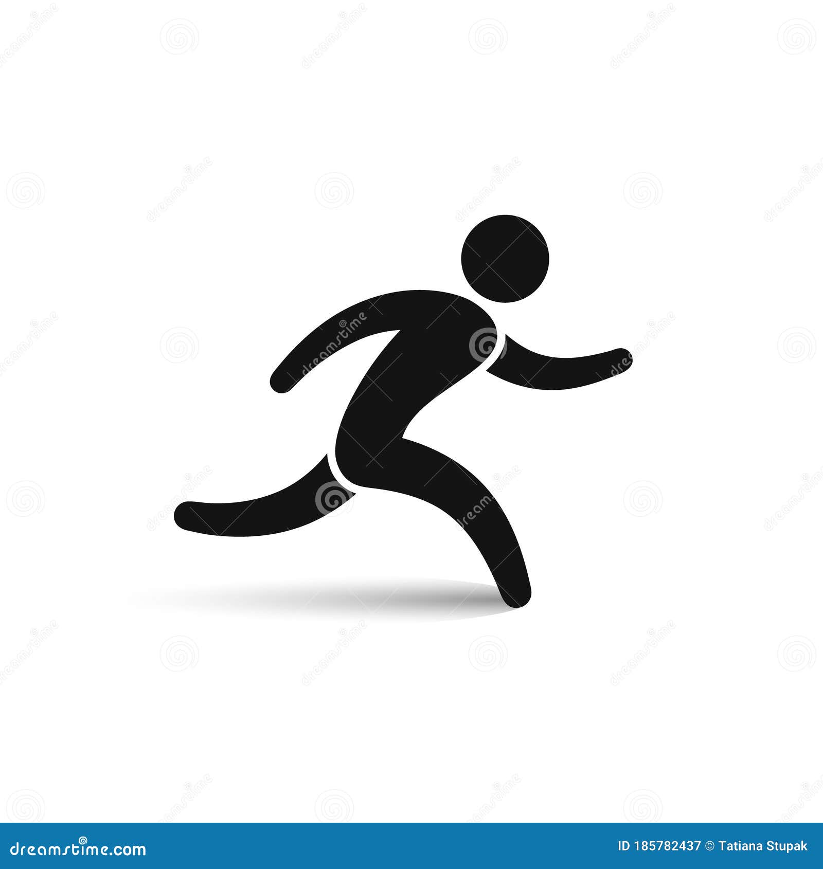 Running Man Icon, Vector Isolated Silhouette, Run Symbol Stock Vector ... Running Man Icon, Vector Isolated Silhouette, Run Symbol Stock Vector ...