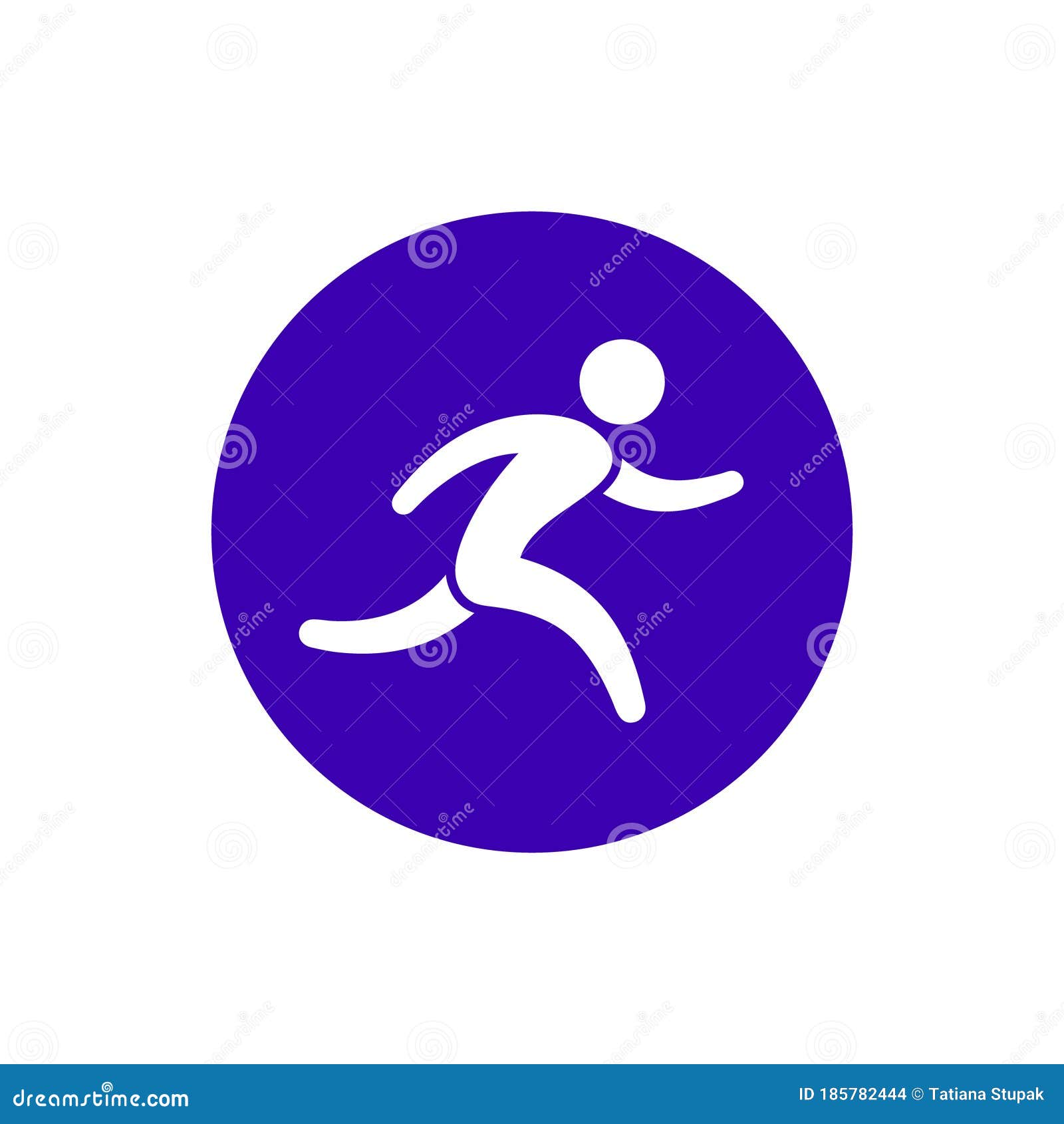 Running Man Icon, Vector Simple Run Symbol Stock Vector - Illustration ...