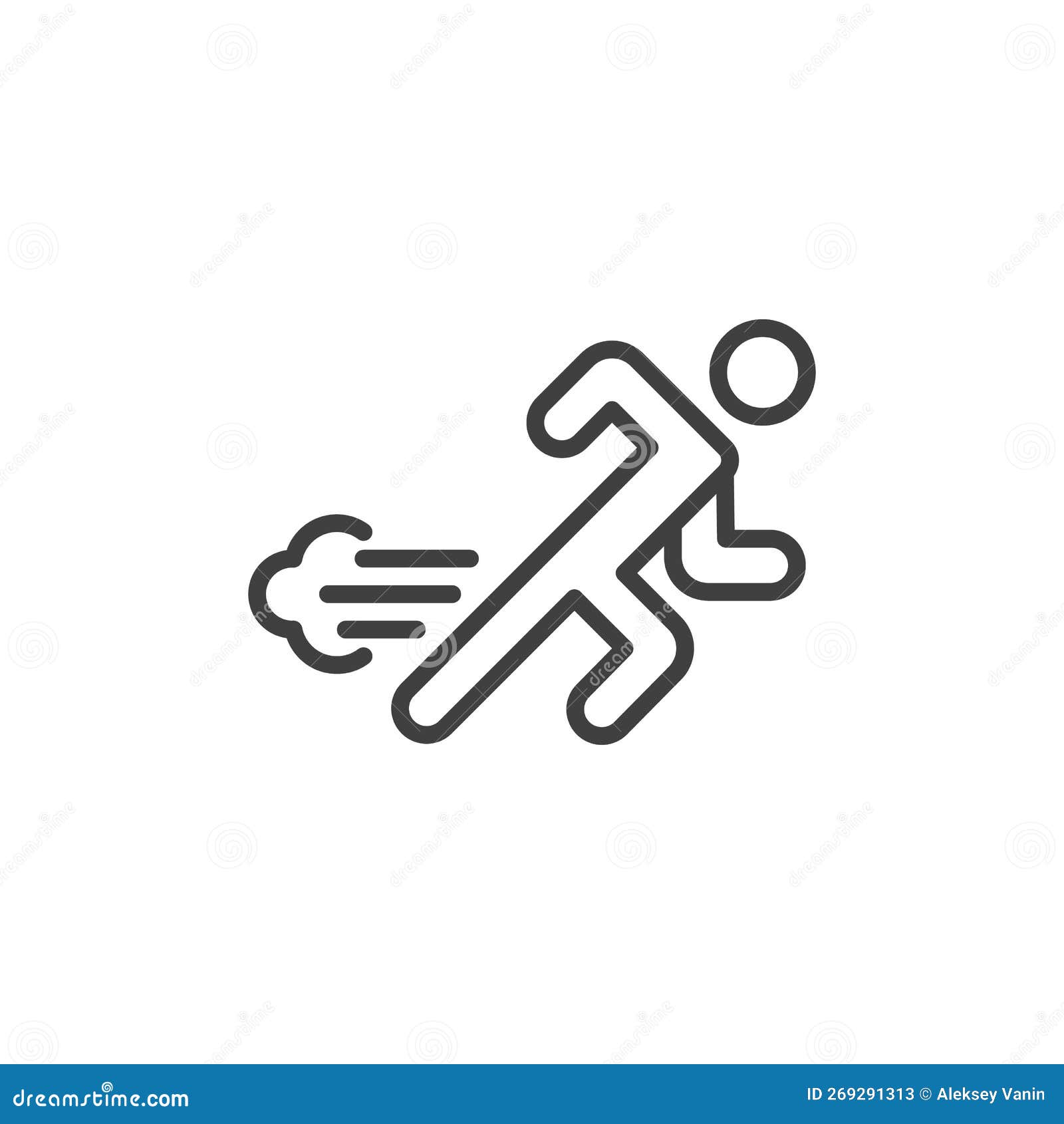 Running man line icon stock vector. Illustration of training - 269291313 Running man line icon stock vector. Illustration of training - 269291313