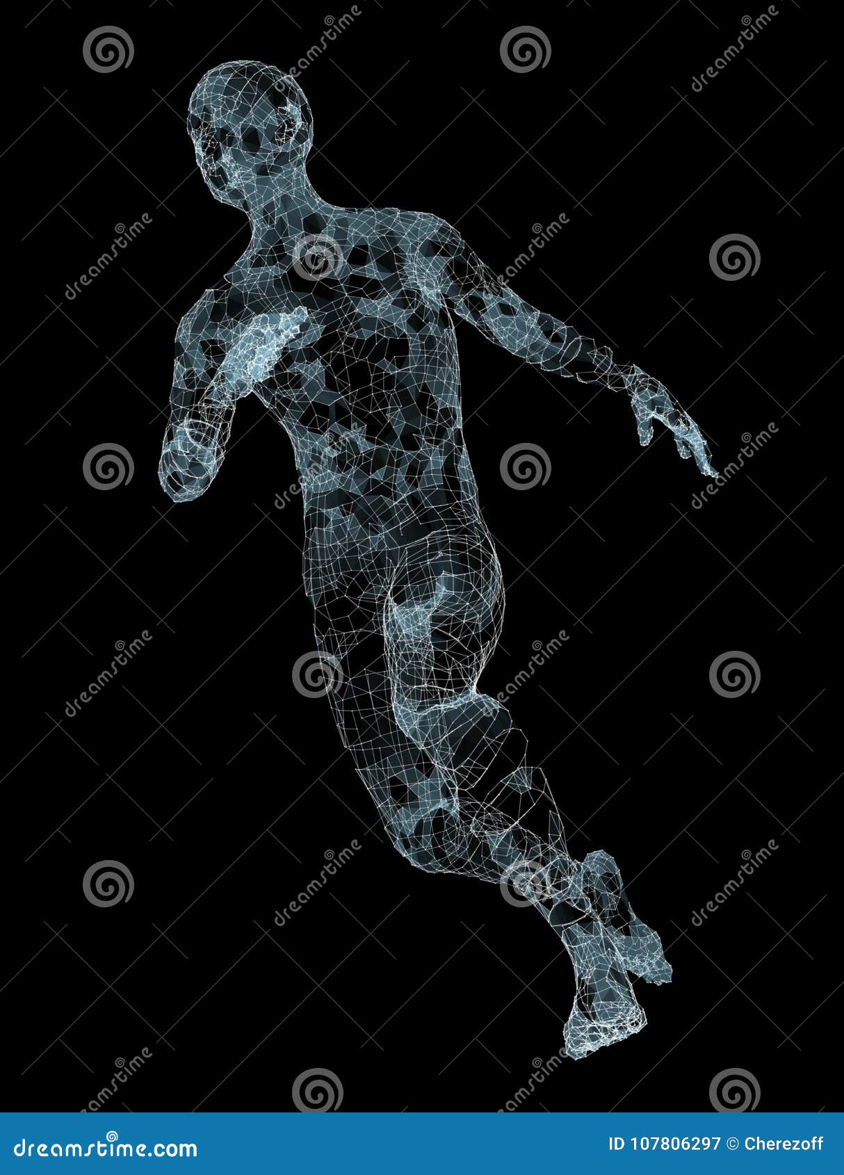 Running Man. Network Connection Stock Illustration - Illustration of ...