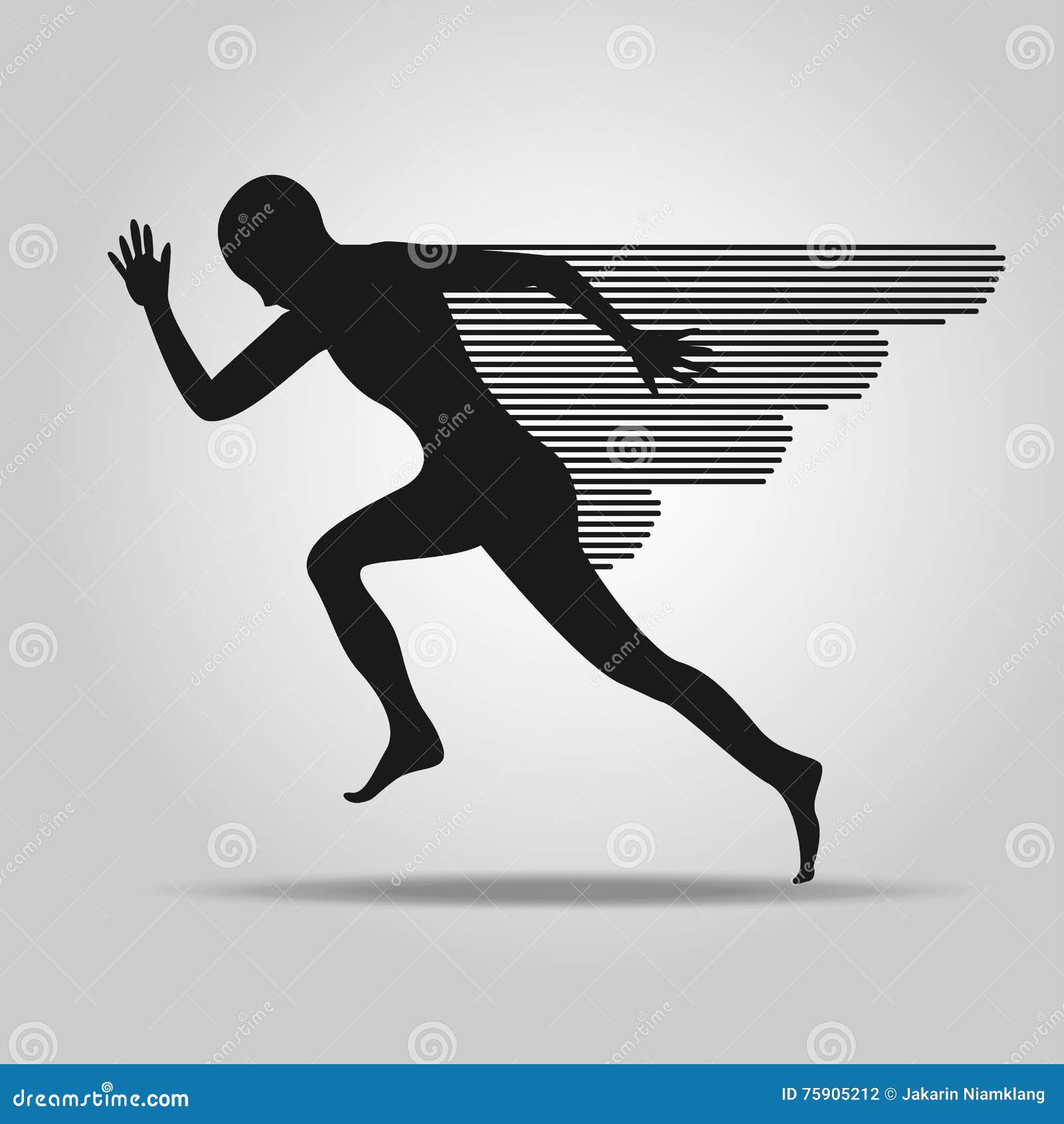 Running stock vector. Illustration of workout, marathon - 75905212