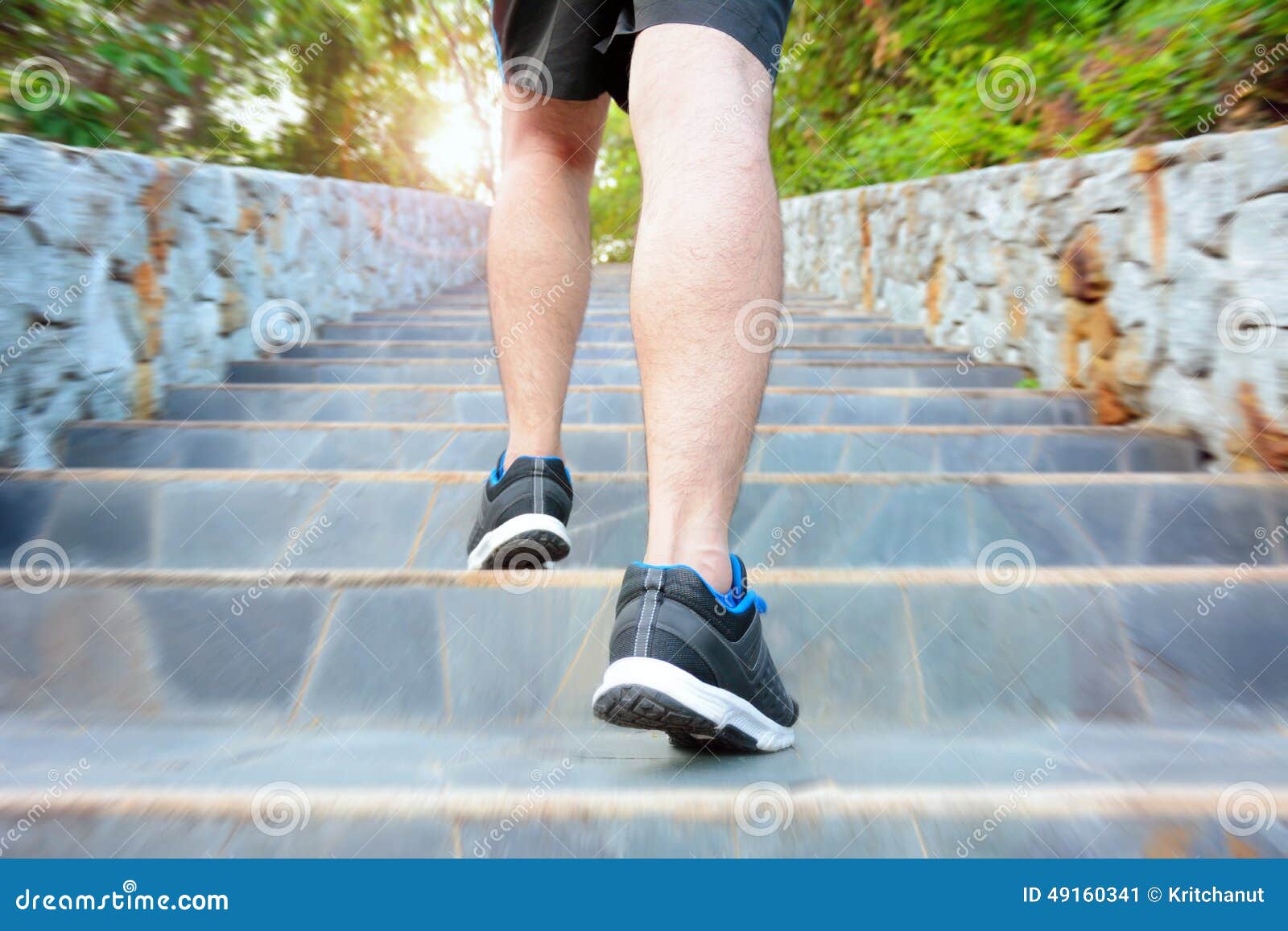 Running man on the stairs stock image. Image of walk - 49160341