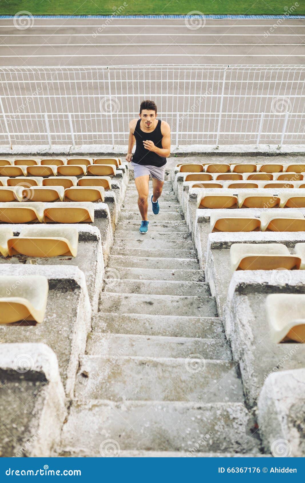 Running man on stairs stock photo. Image of speed, sporty - 66367176