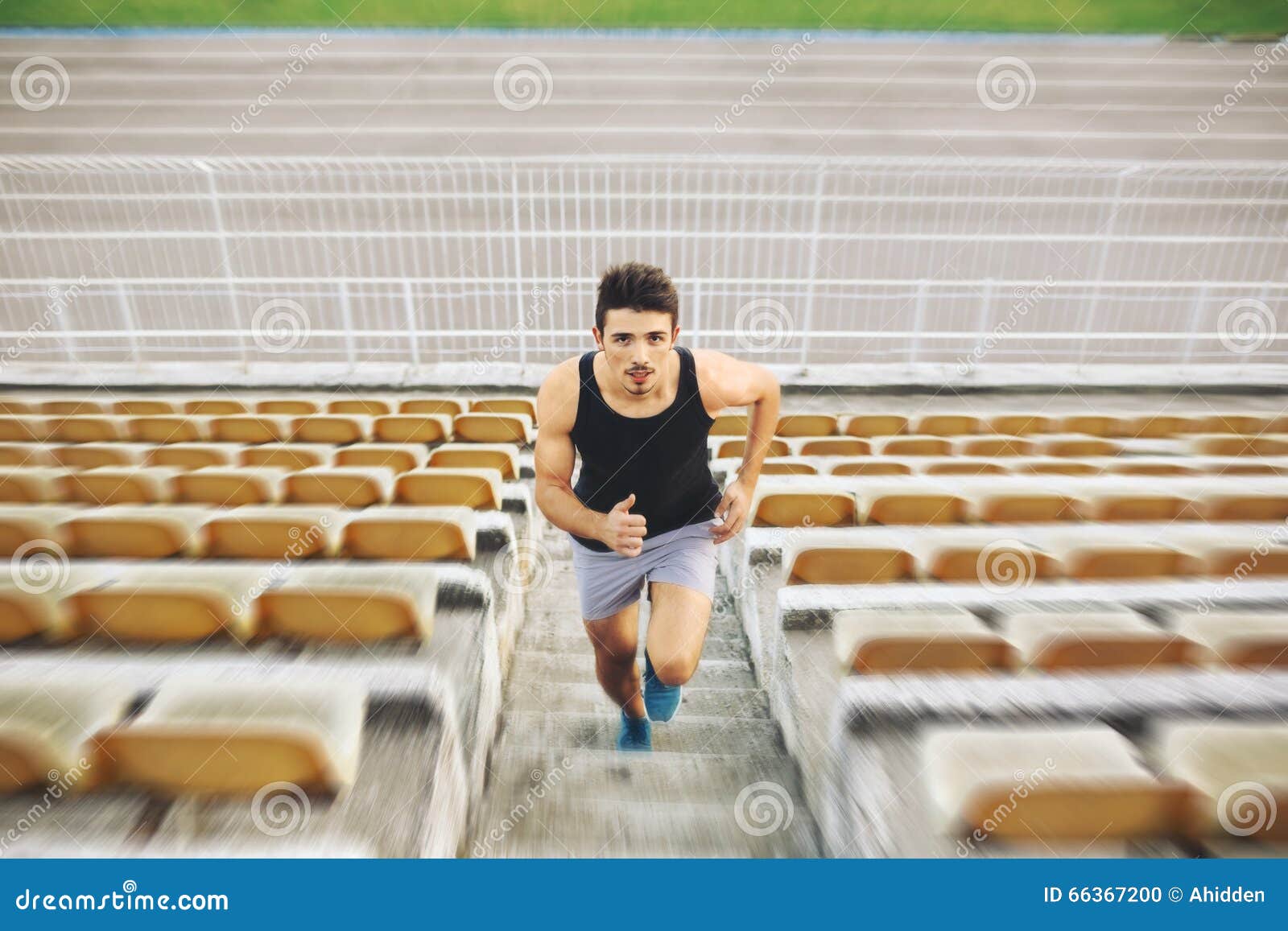 Running man on stairs stock photo. Image of speed, marathon - 66367200