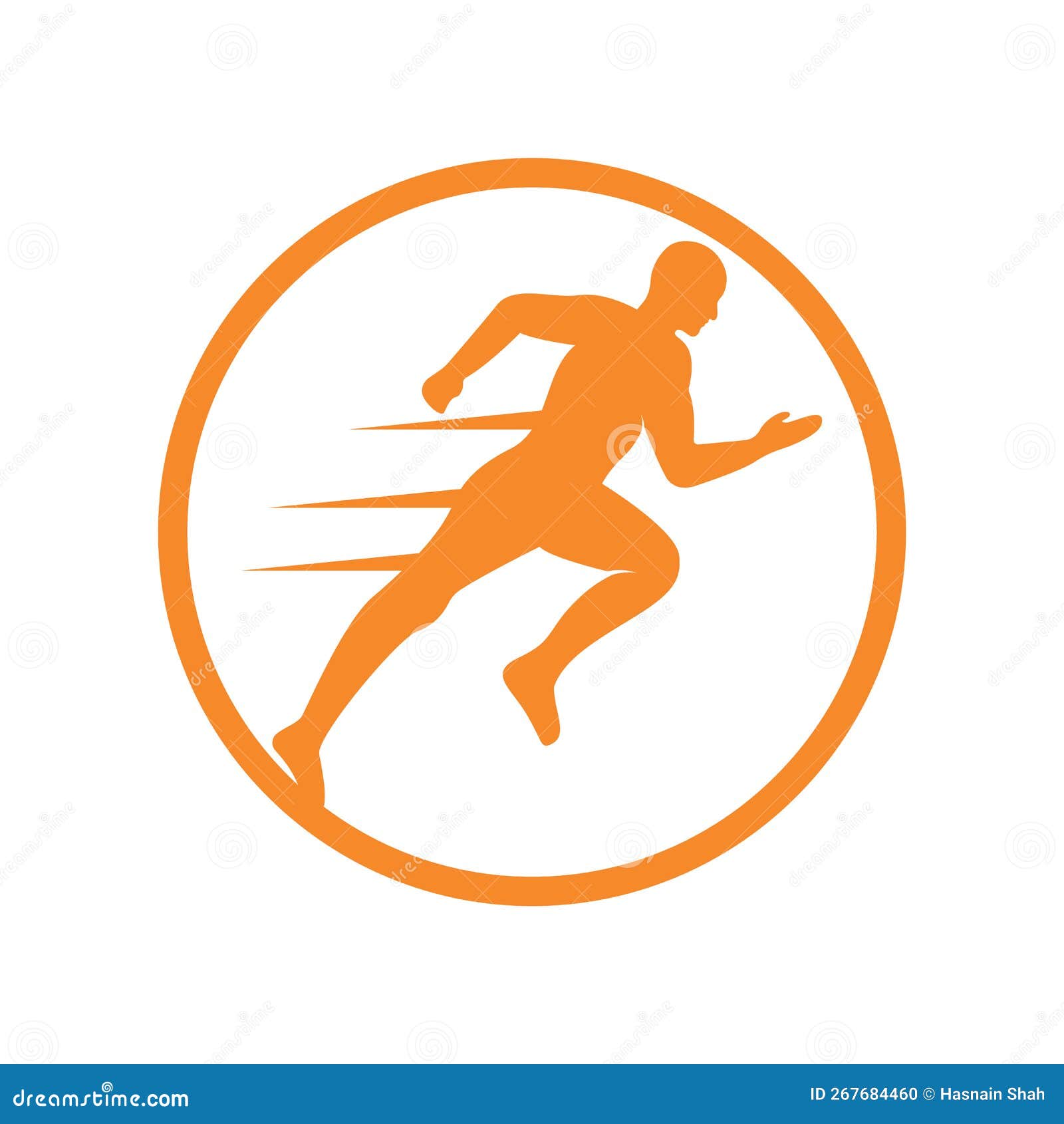 Running man vector symbol. stock vector. Illustration of athletics ...