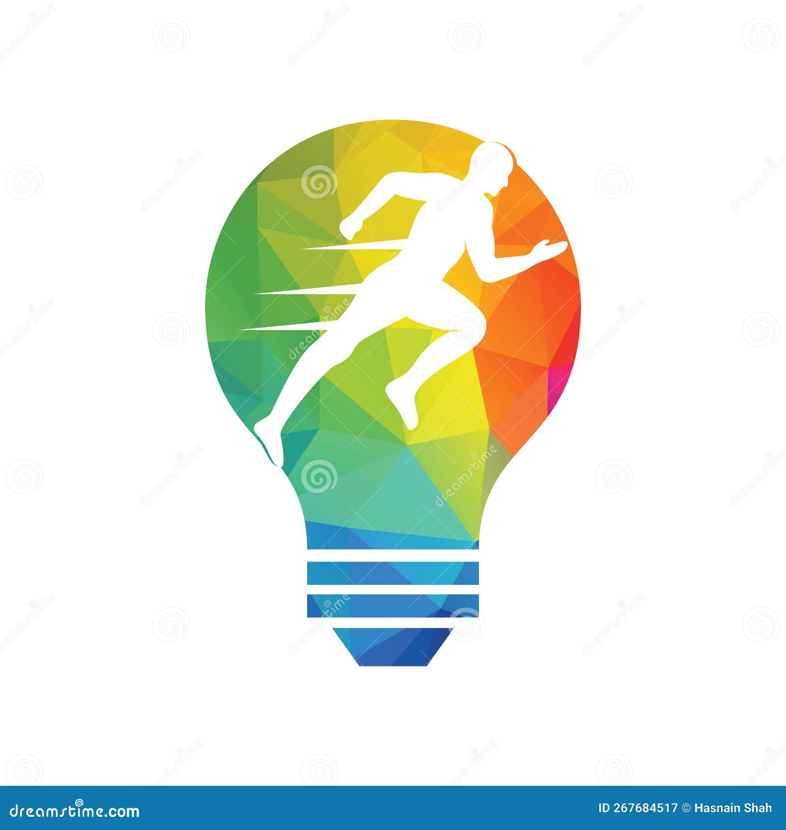 Running man vector symbol. stock vector. Illustration of athlete ...