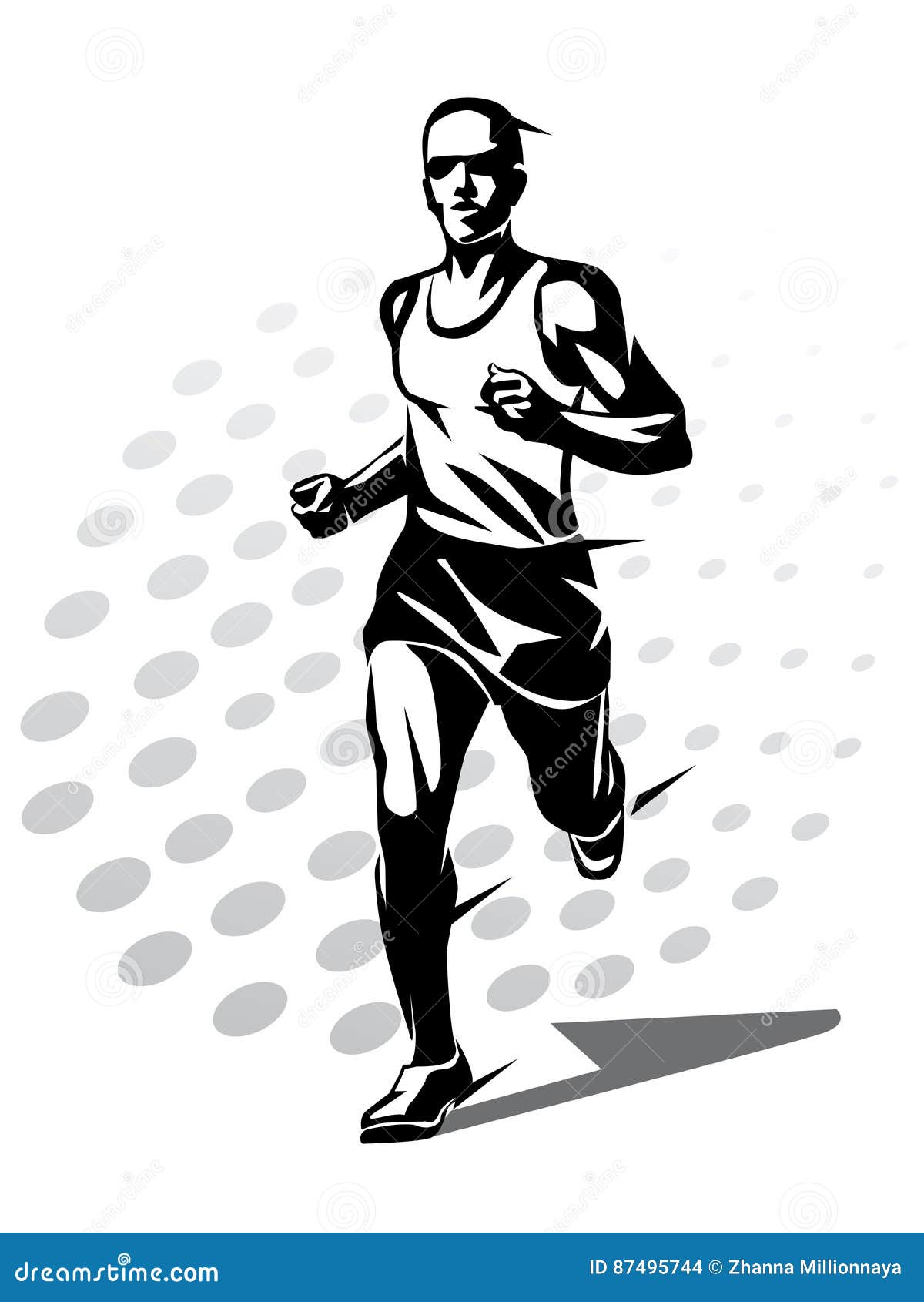 Running man vector symbol stock vector. Illustration of movement - 87495744