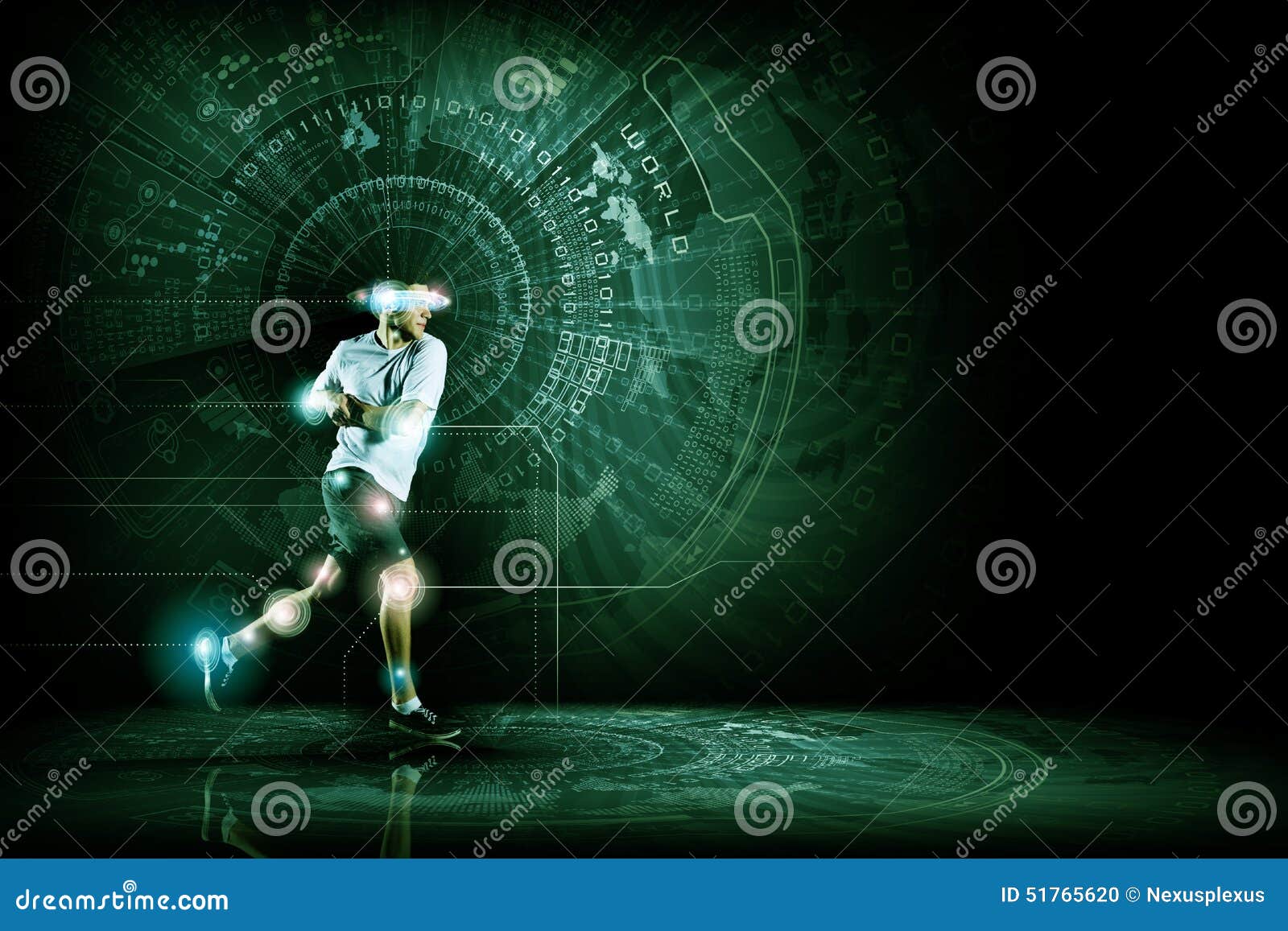 Running man stock illustration. Illustration of action - 51765620