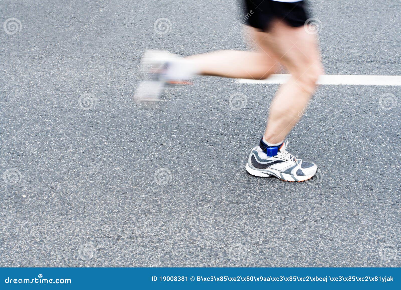Running Marathon on City Street, Motion Blur Stock Image - Image of ...