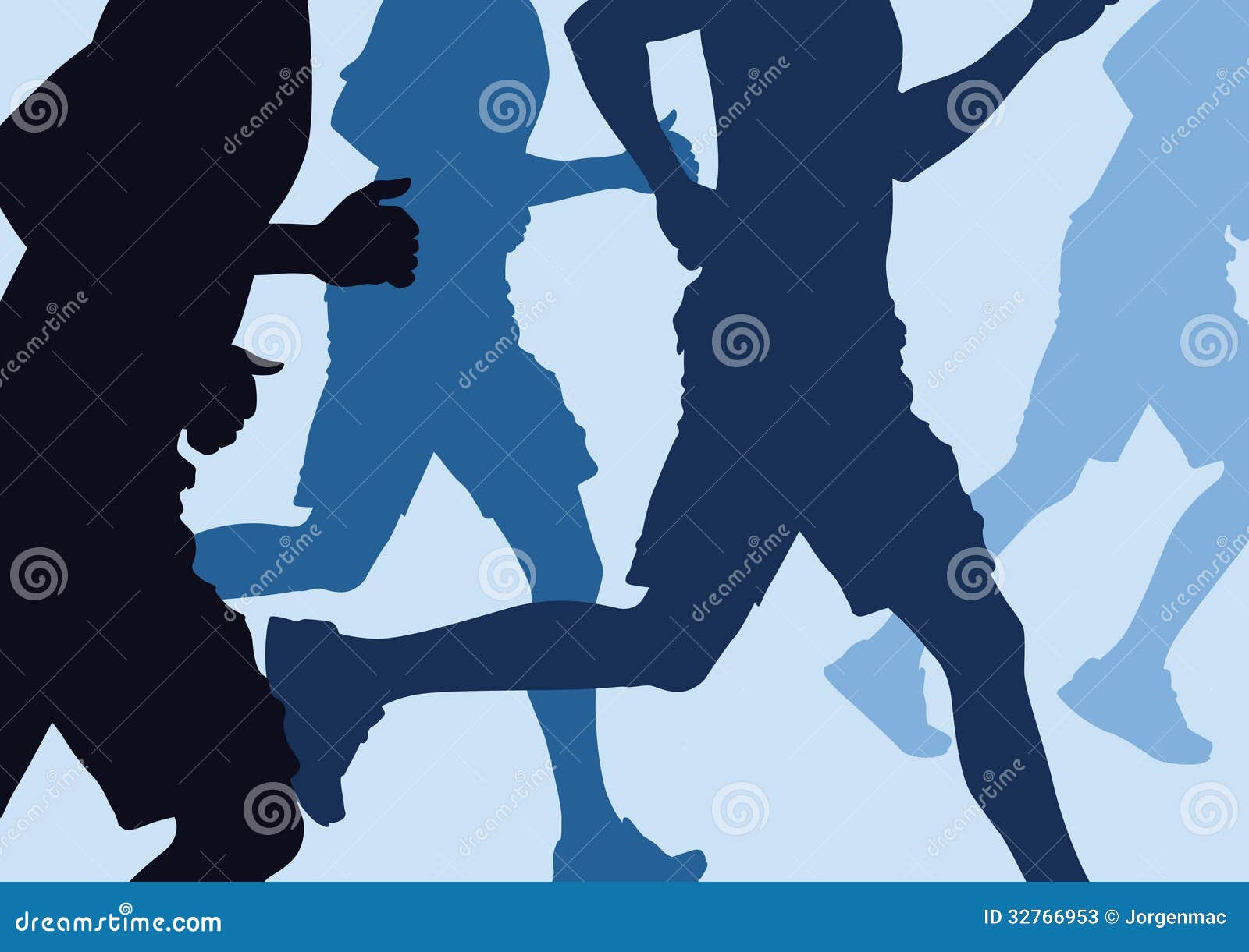 Running Men Abstract stock vector. Illustration of action - 32766953