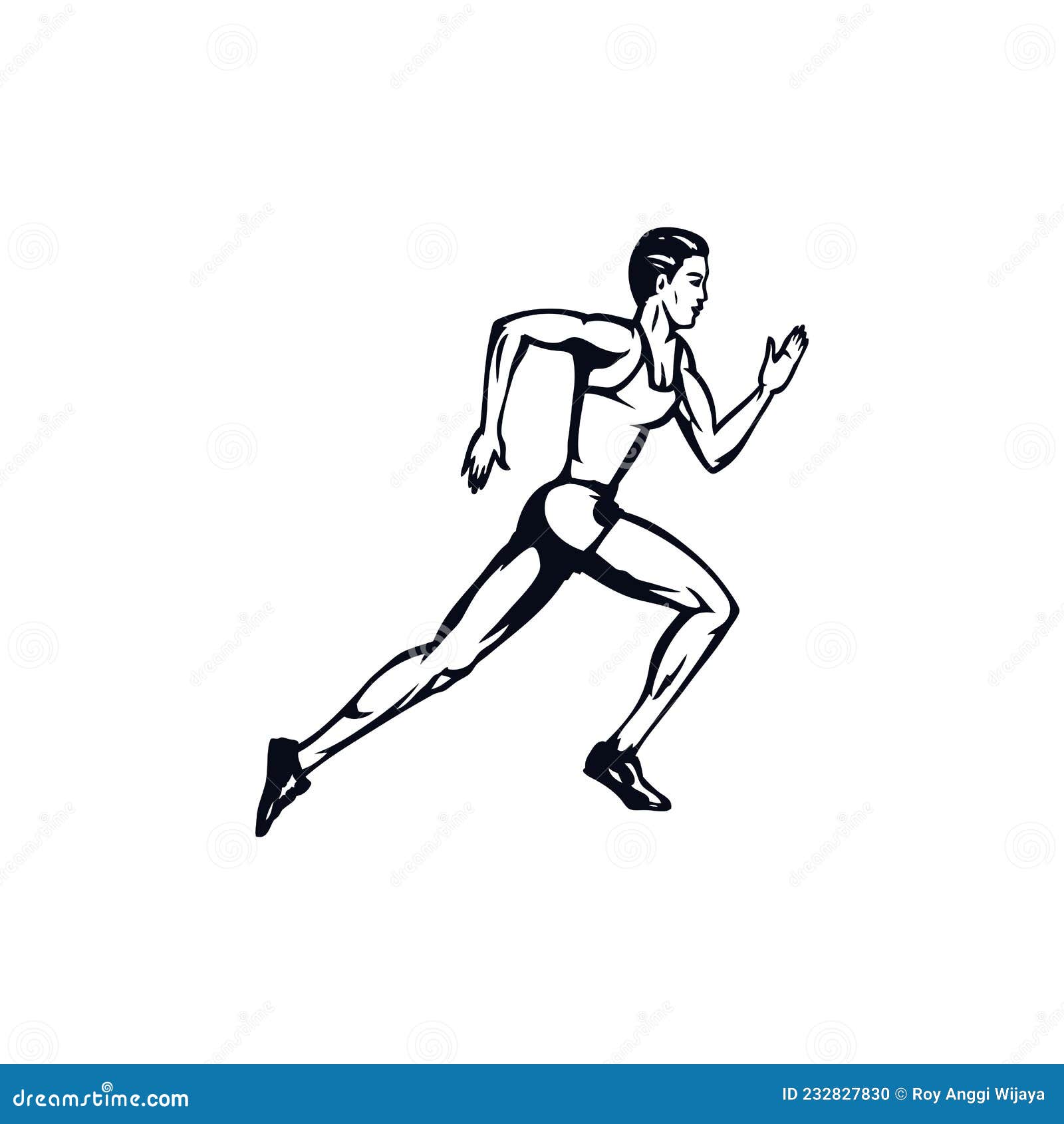 Running Men Logo Design Template Inspiration Idea Stock Vector ...