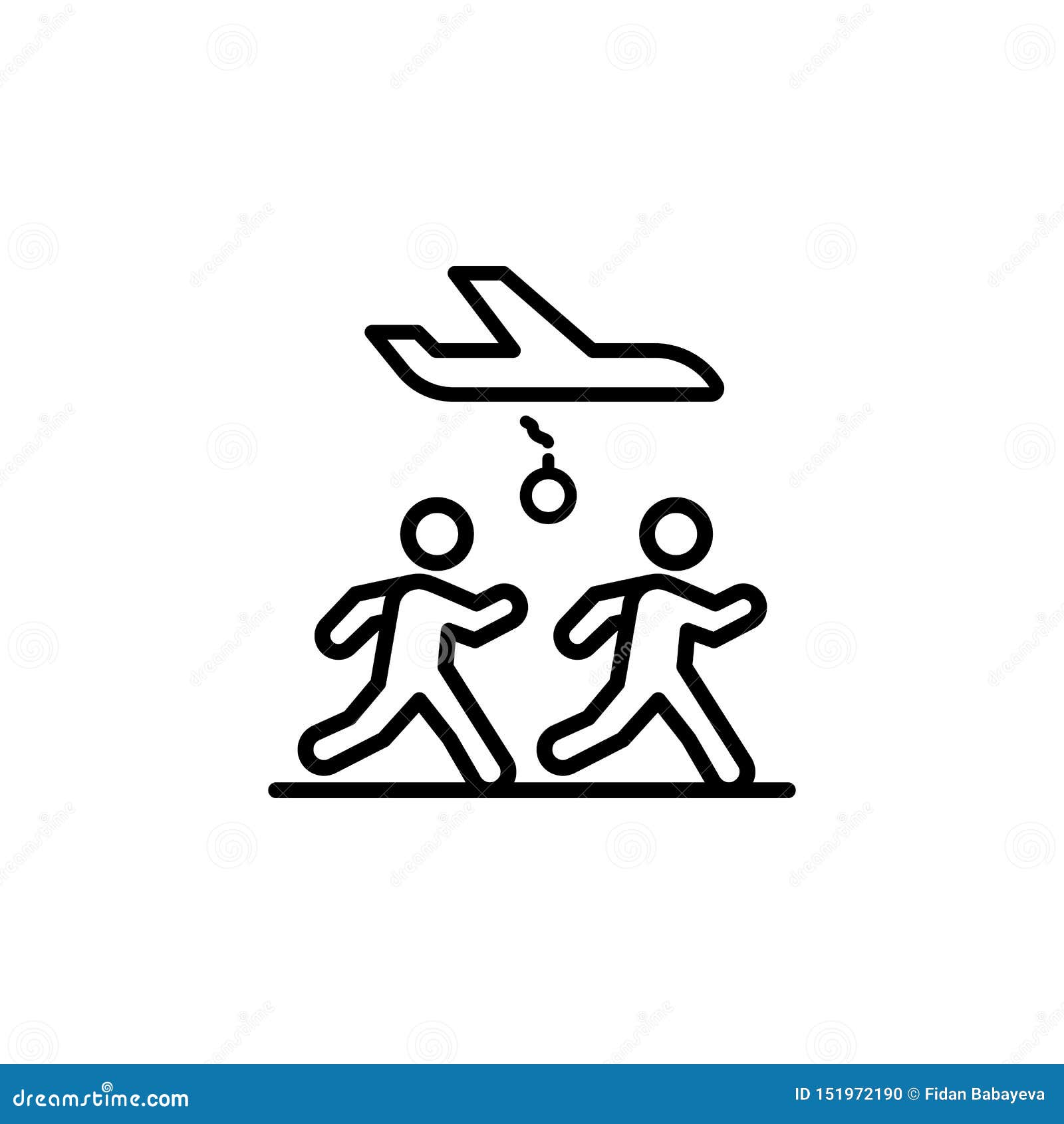 Running Migration Outline Icon. Element of Migration Illustration Icon ...