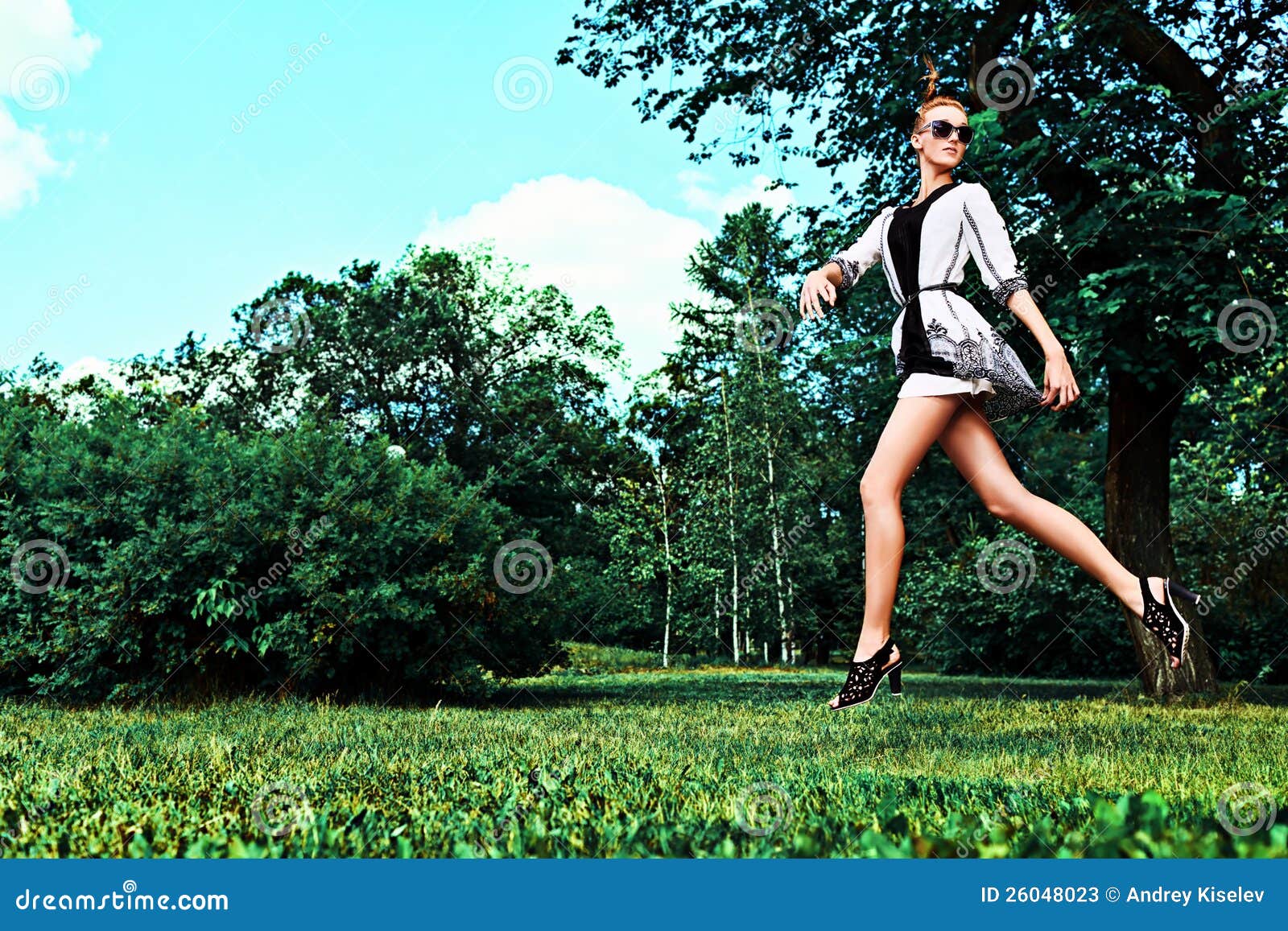 Running model stock image. Image of female, braid, elegance - 26048023