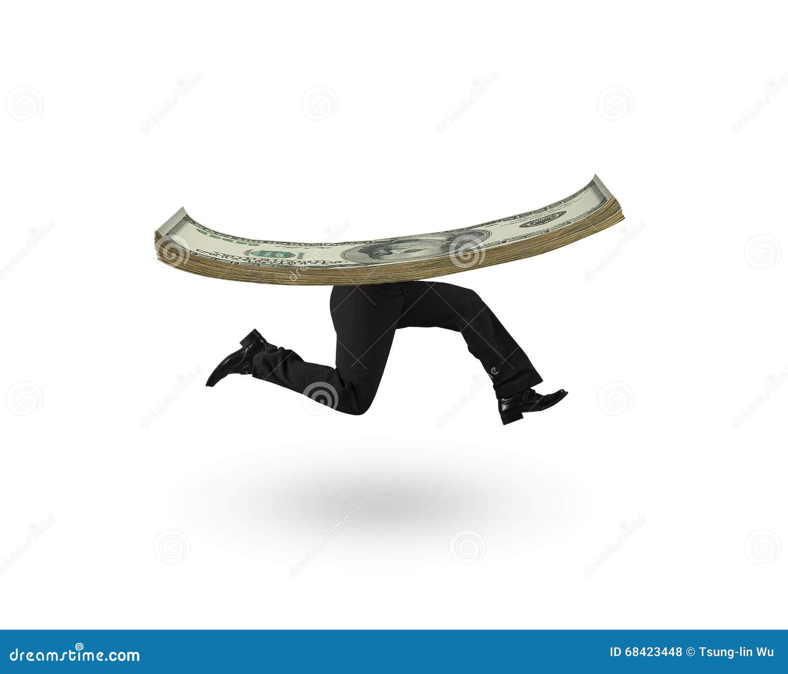 Running Money with Human Legs Stock Photo - Image of legs, fast: 68423448