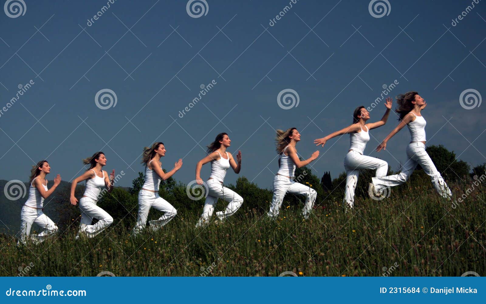 Running motions stock photo. Image of motion, girl, jump - 2315684
