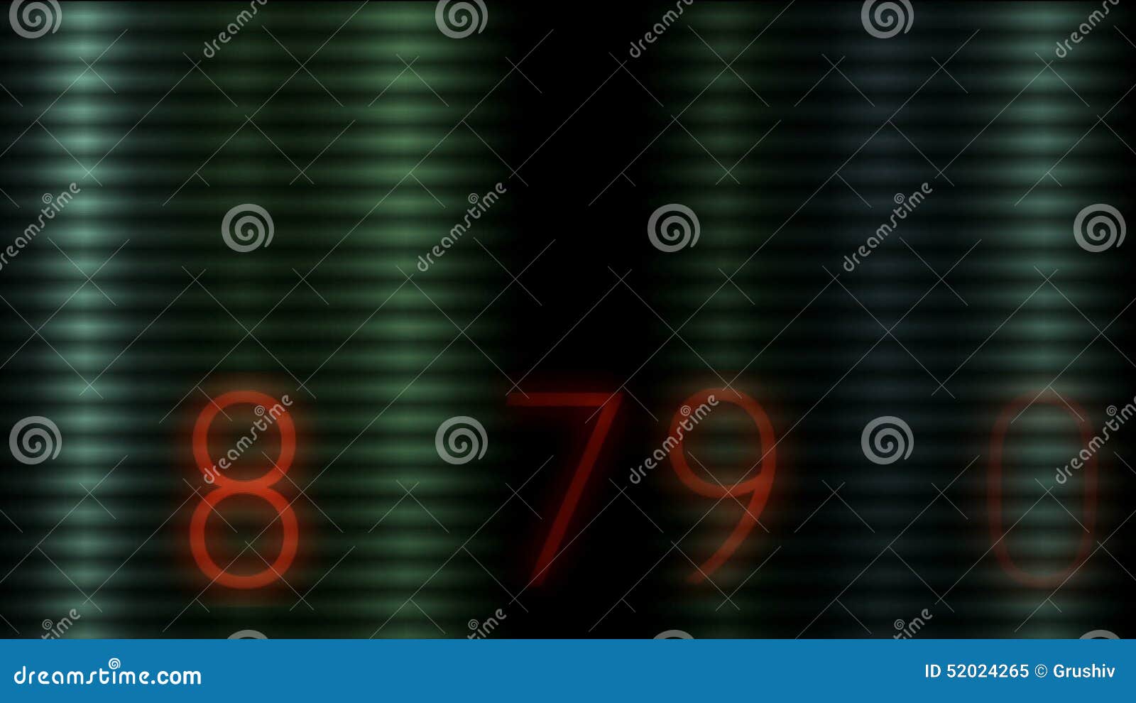 Running numbers stock video. Video of rotate, background - 52024265