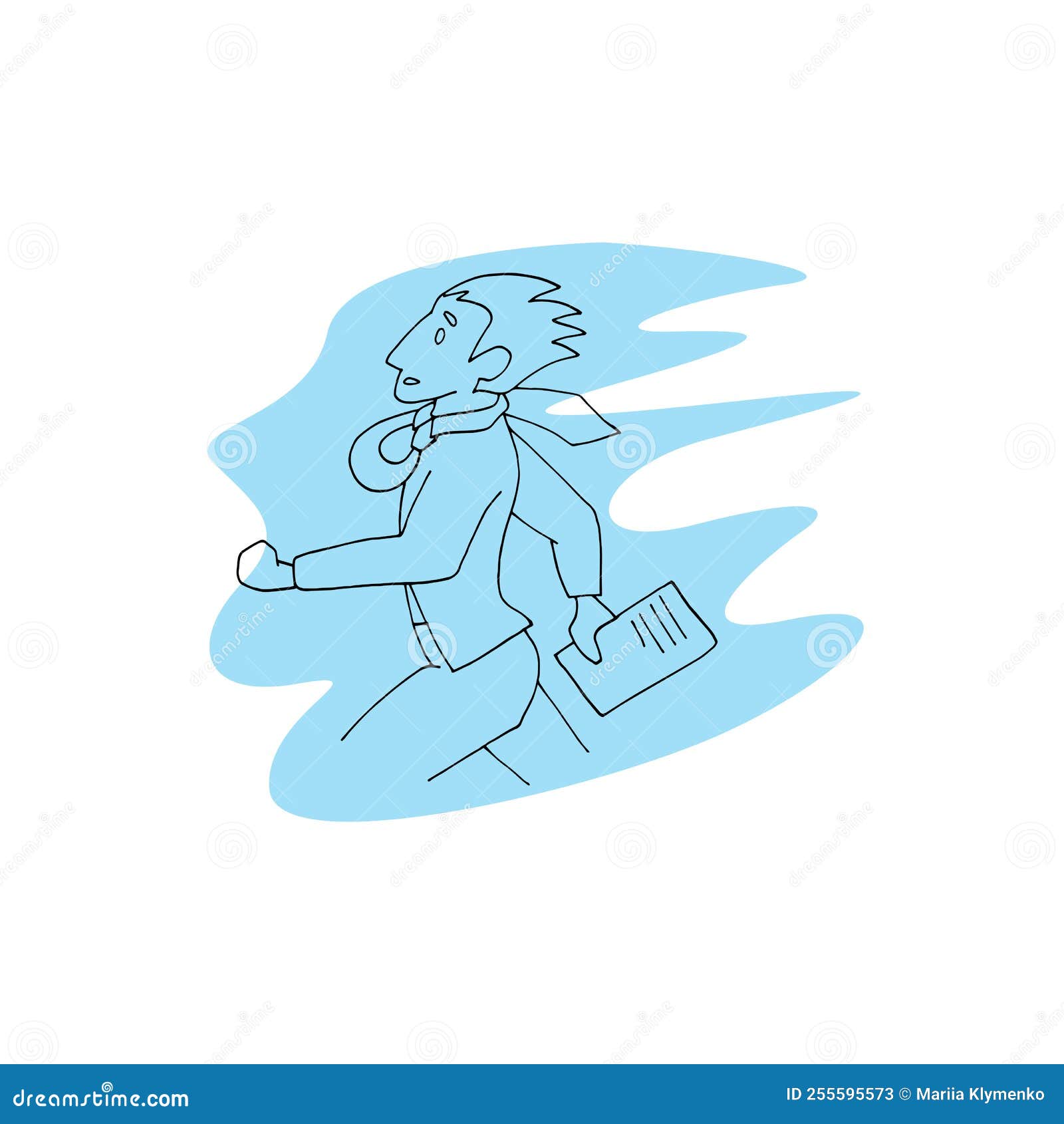 Running Office Worker, Late Manager. Office Life Stock Vector ...
