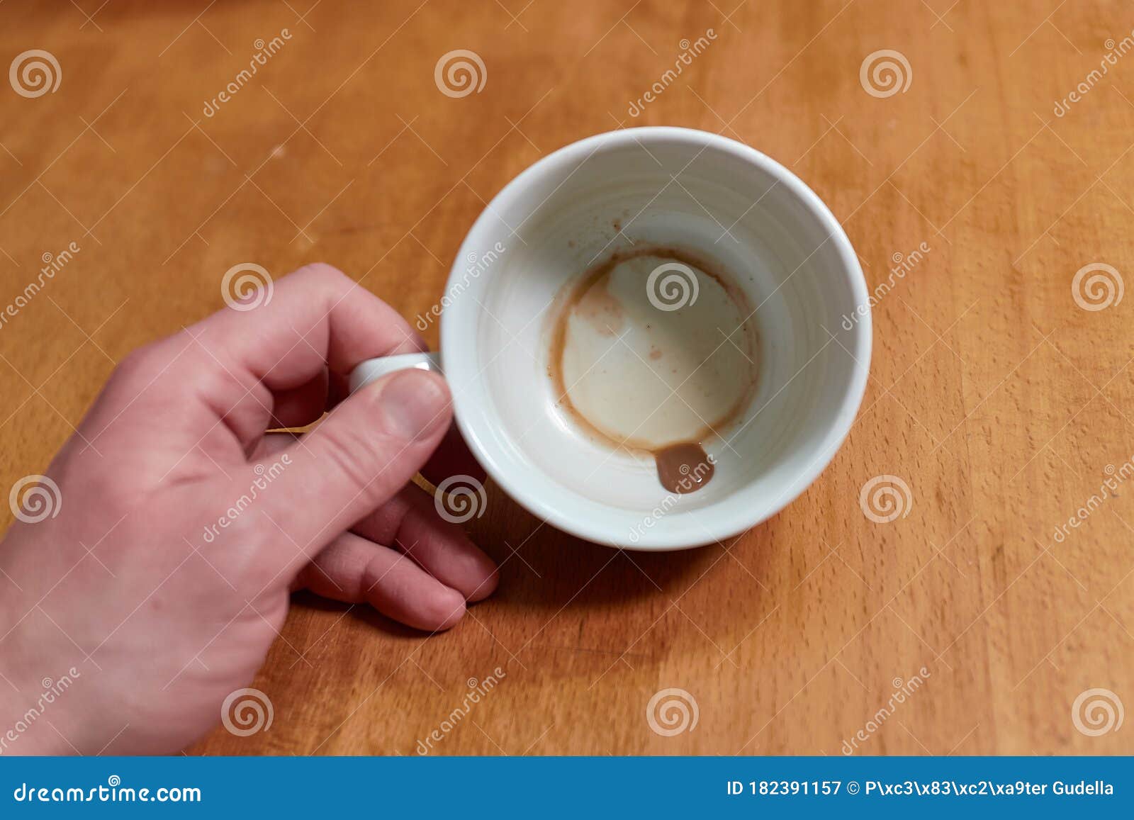 Running Out of Coffee, Empty Cup Stock Image - Image of crave ...