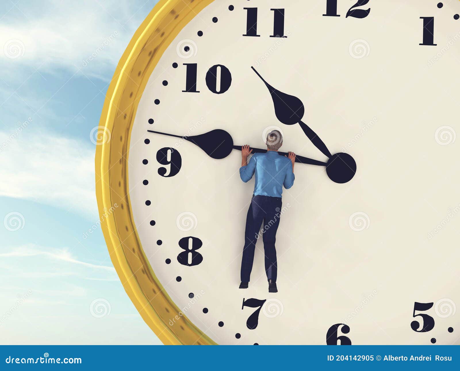 Running out of time stock illustration. Illustration of hour - 204142905