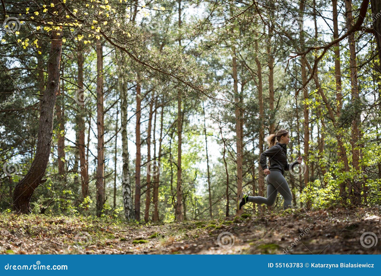 Running outside the city stock image. Image of energetic - 55163783