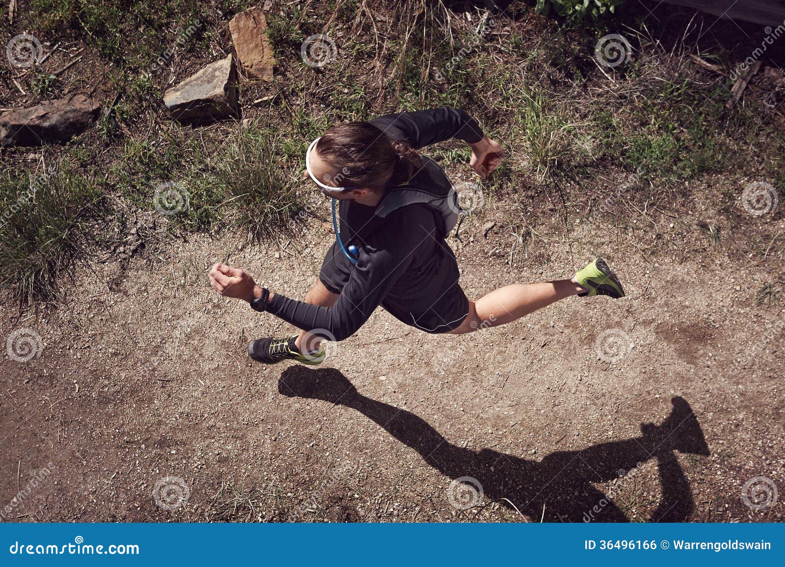 Running overhead stock photo. Image of path, mountain - 36496166
