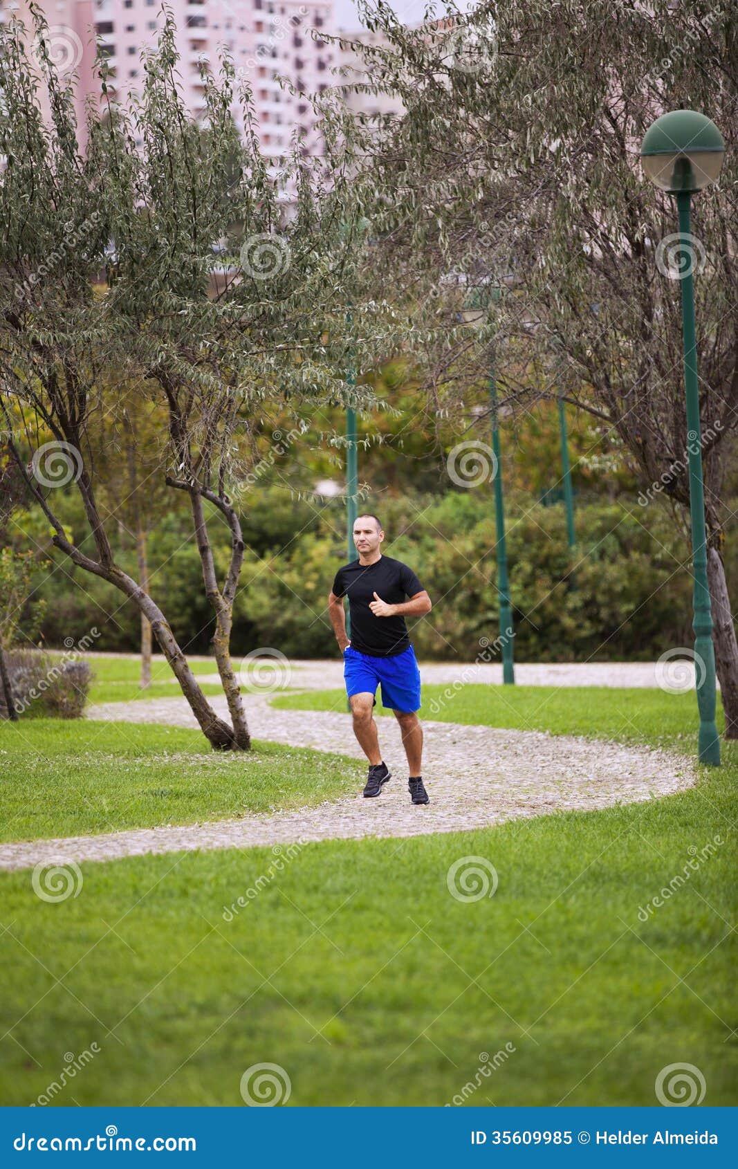 Running at the park stock image. Image of exercise, leisure - 35609985