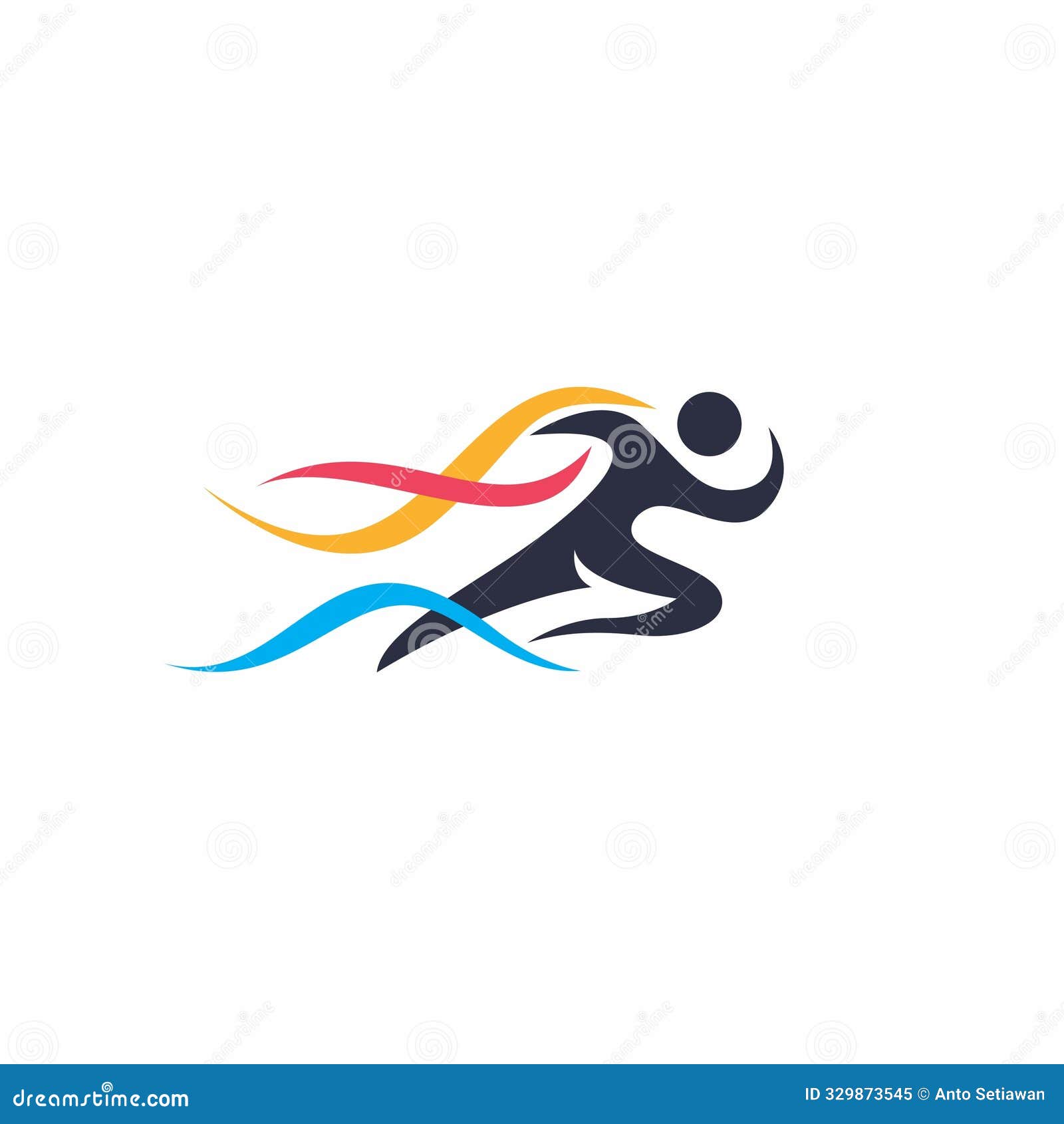 Running People Logo Vector. Run Icon Stock Illustration - Illustration ...