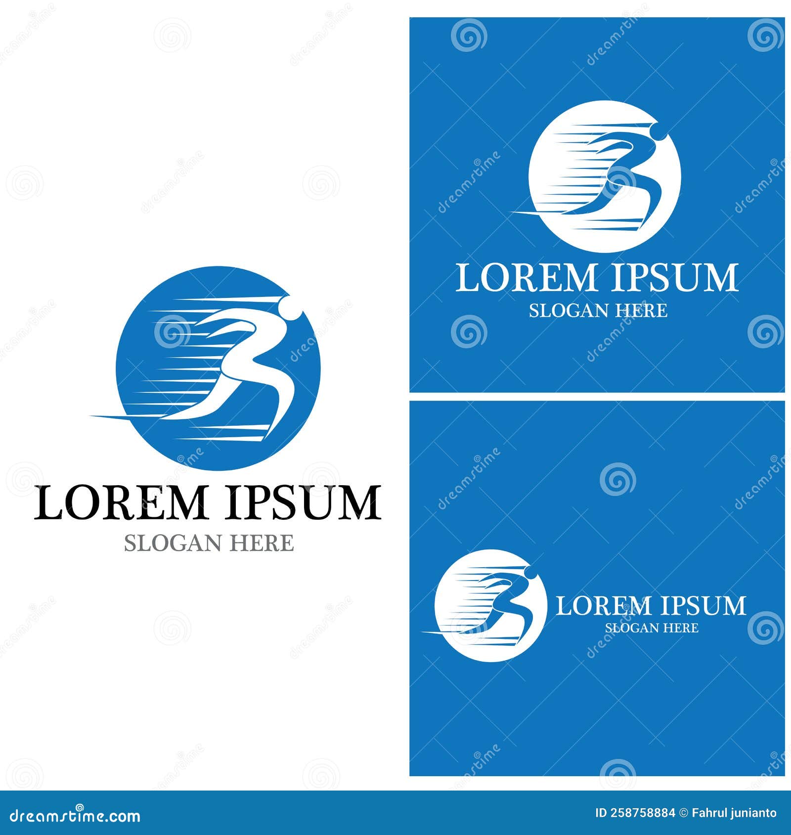 Running People Logo Vector Template Stock Illustration - Illustration ...