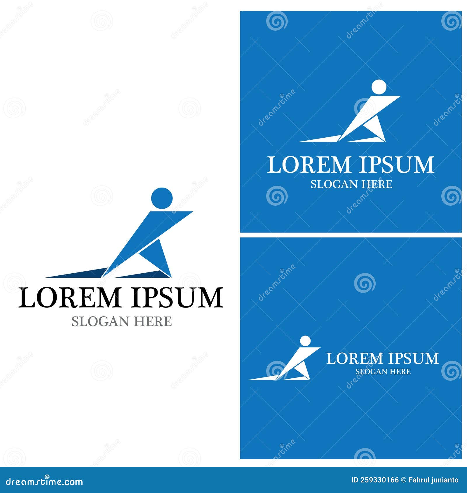 Running People Logo Vector Template Stock Illustration - Illustration ...