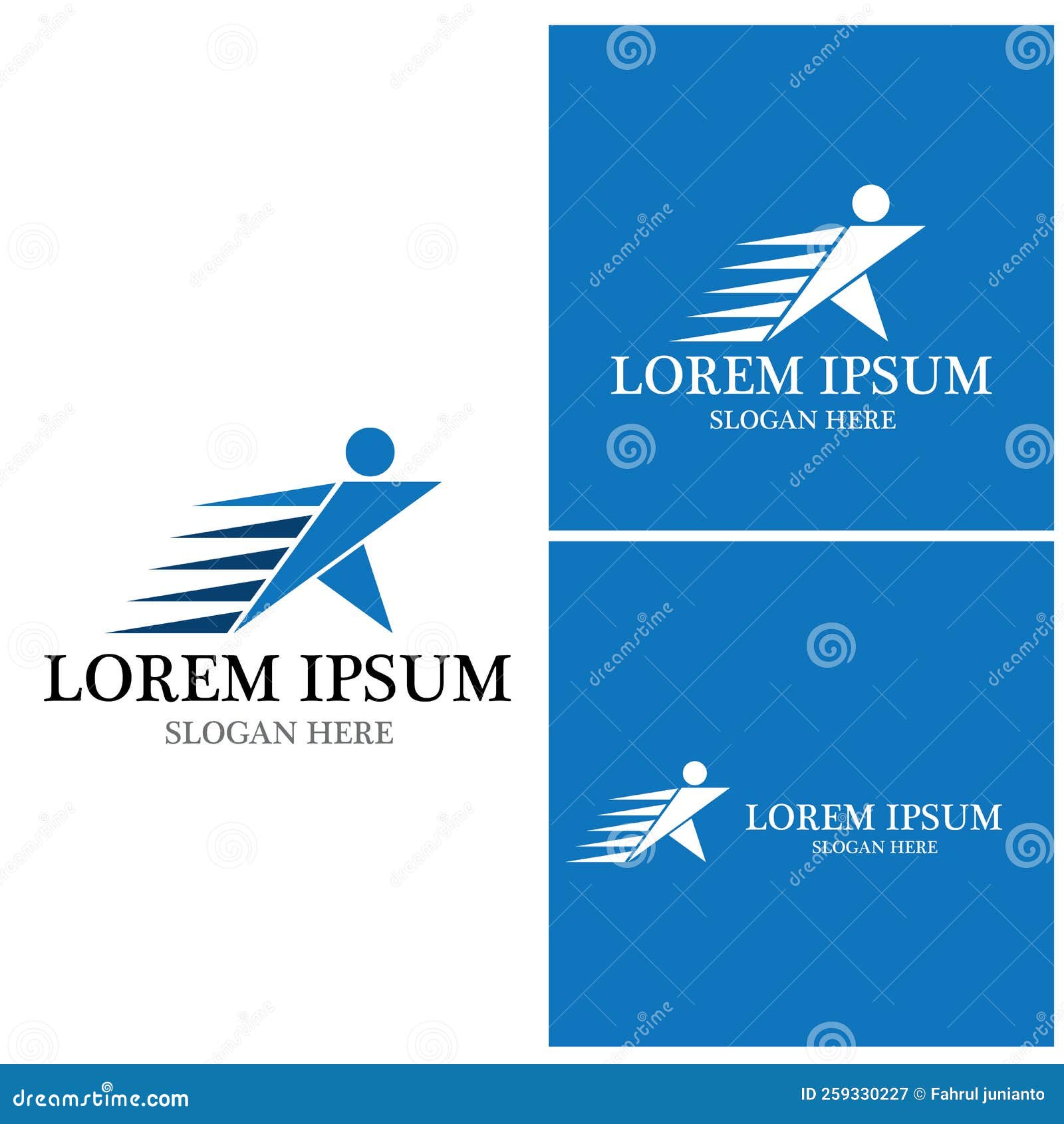 Running People Logo Vector Template Stock Illustration - Illustration ...