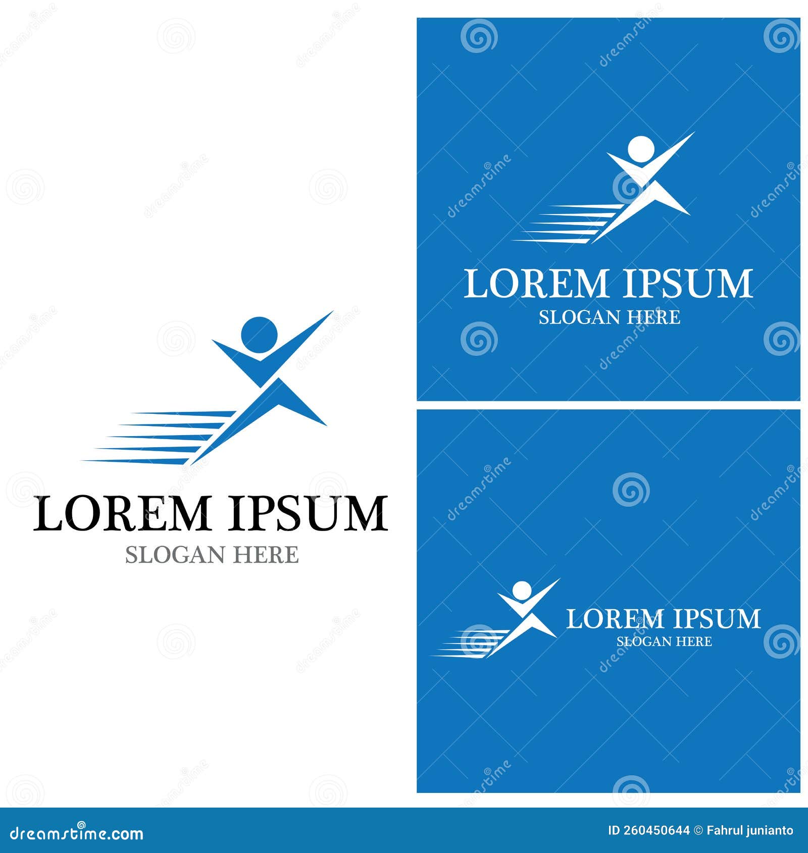 Running People Logo Vector Template Stock Illustration - Illustration ...