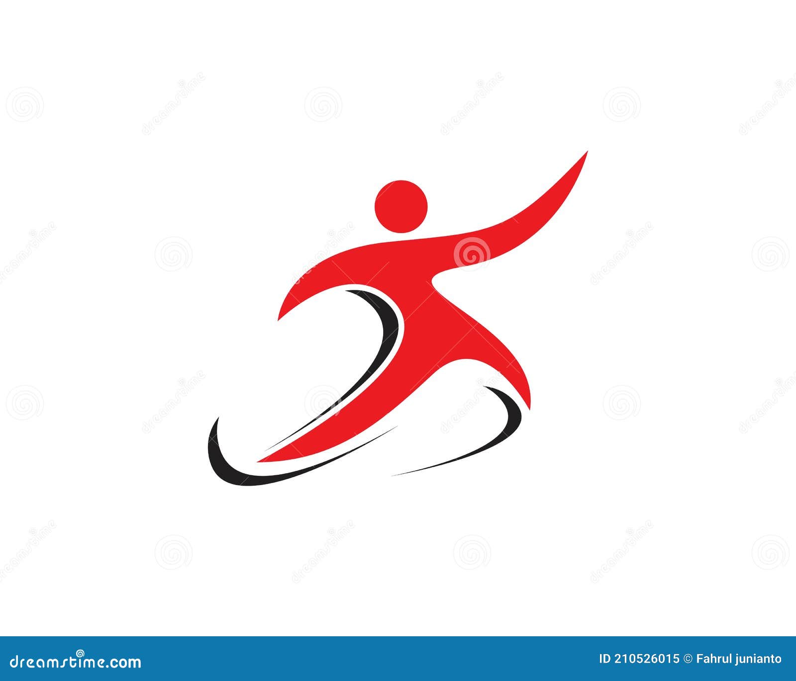 Running People Logo Vector Template Stock Illustration - Illustration ...