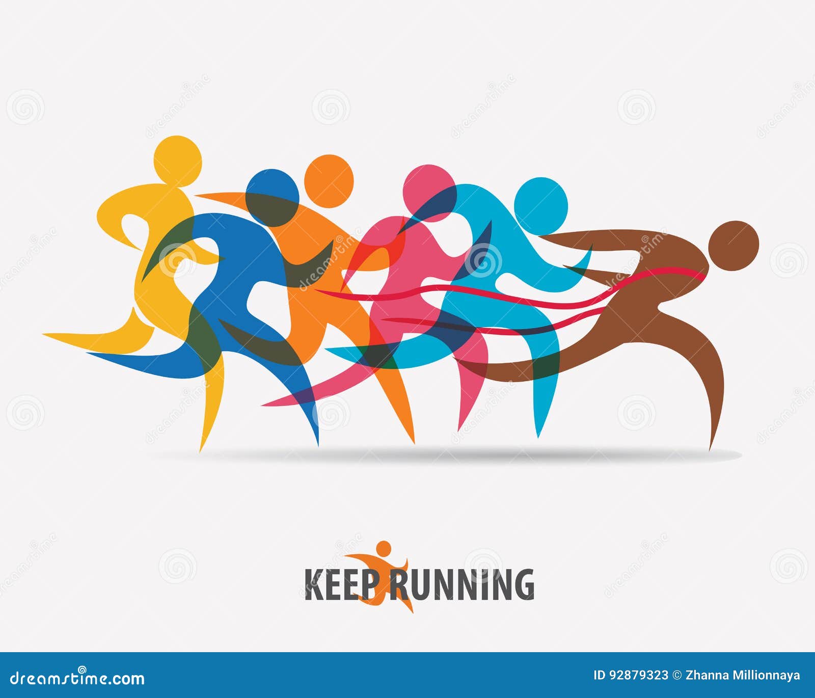 Running People Set of Symbols Stock Vector - Illustration of icon ...