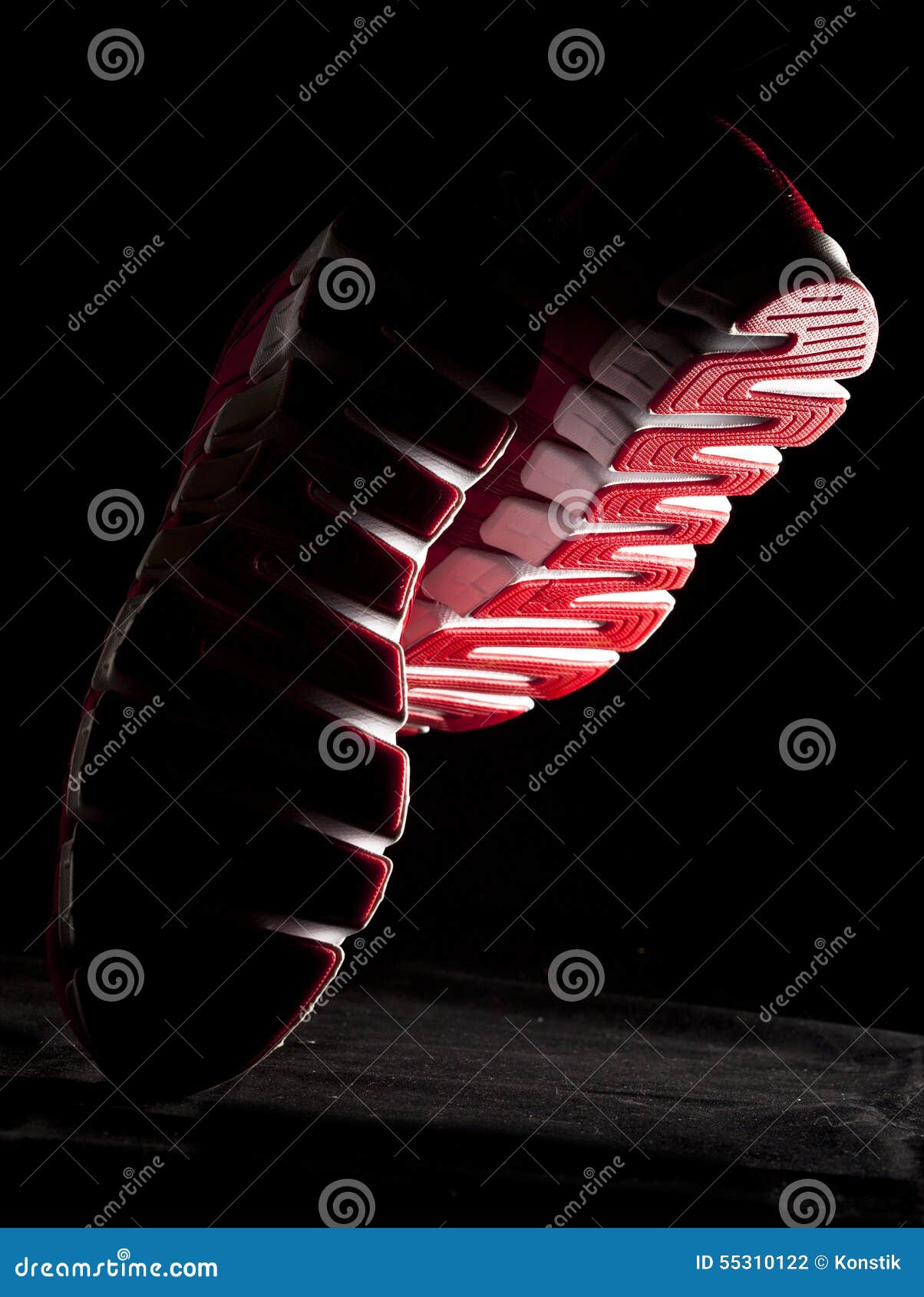 Running Person Bottom View, Soles Stock Photo - Image of isolated ...