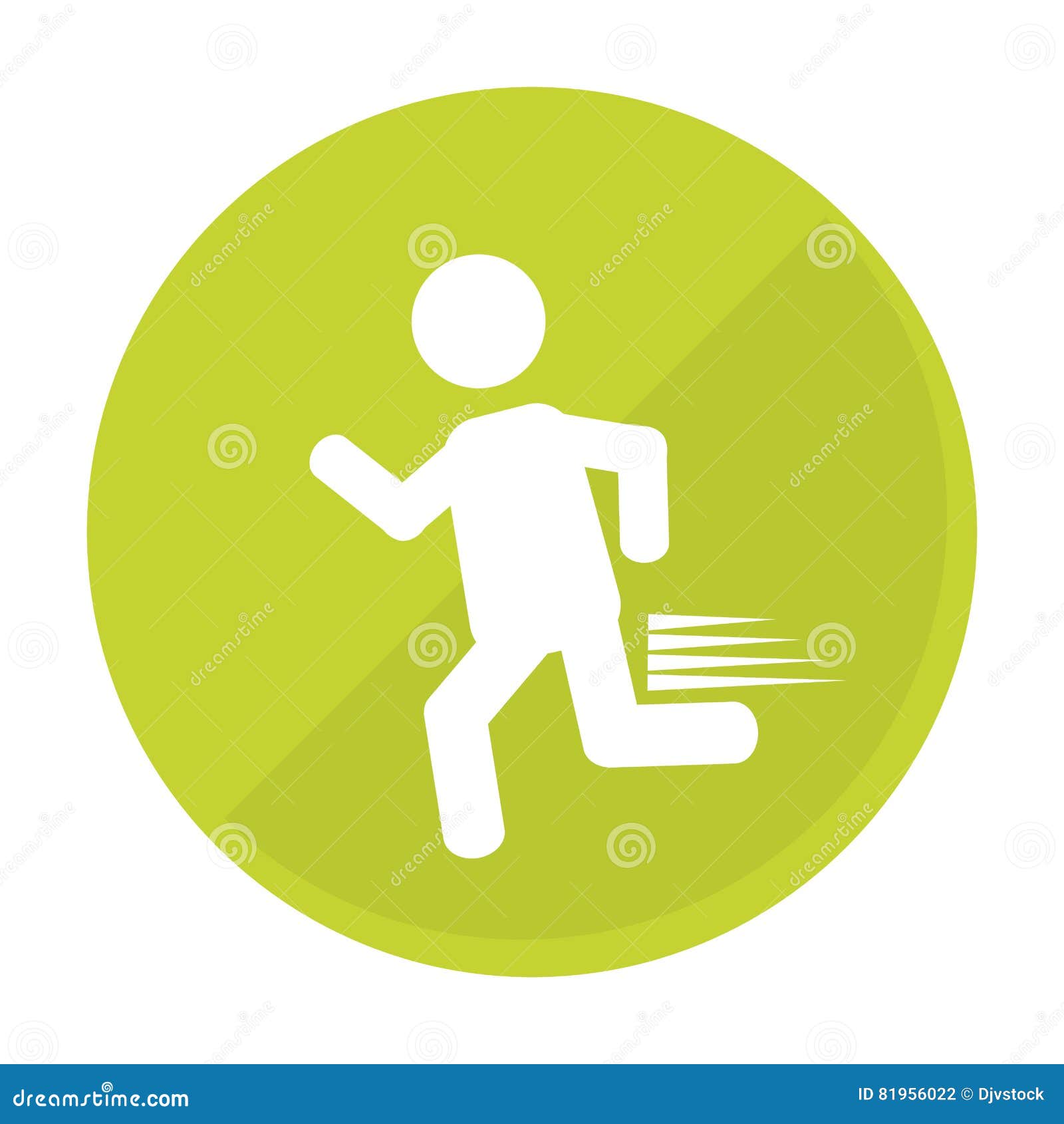 Running Pictogram Icon Image Stock Vector - Illustration of speed, sign ...